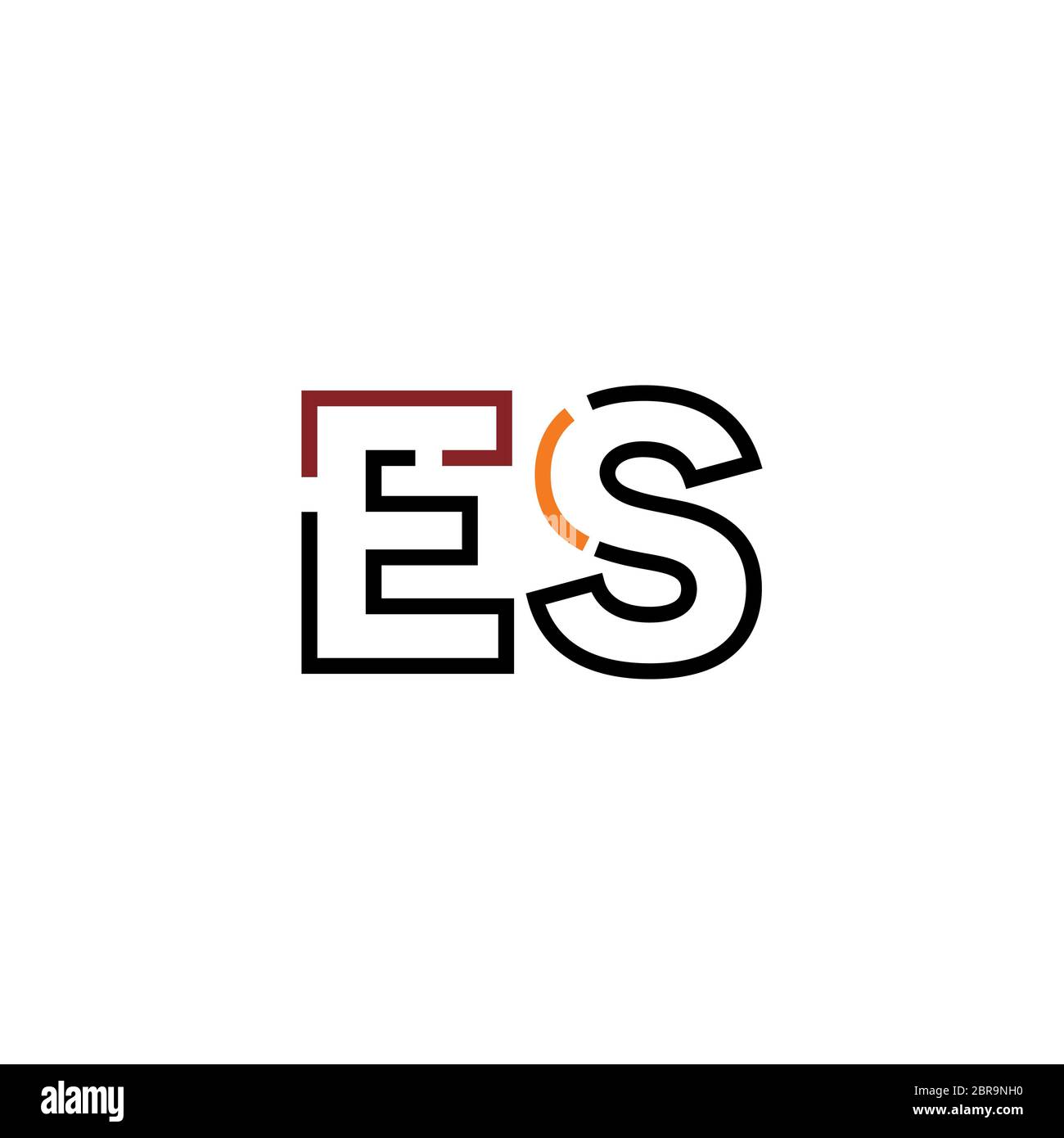 Letter es logo Stock Vector Images - Alamy