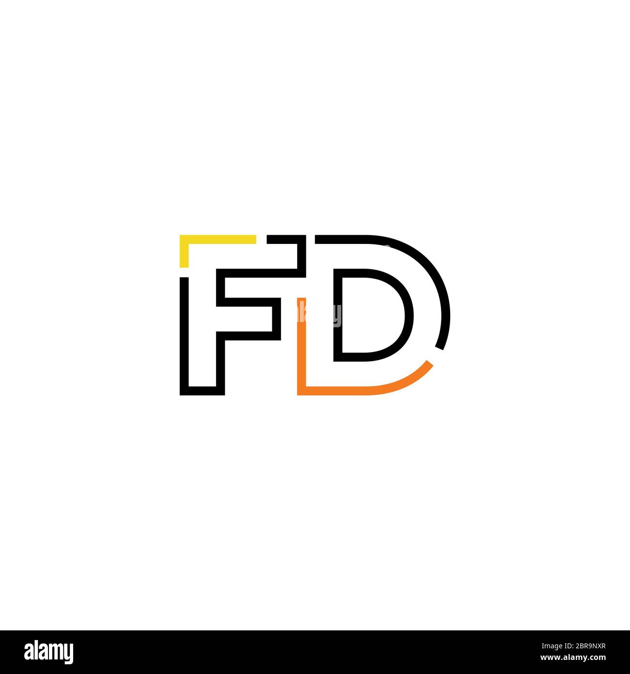 Letter fd logo hi-res stock photography and images - Alamy