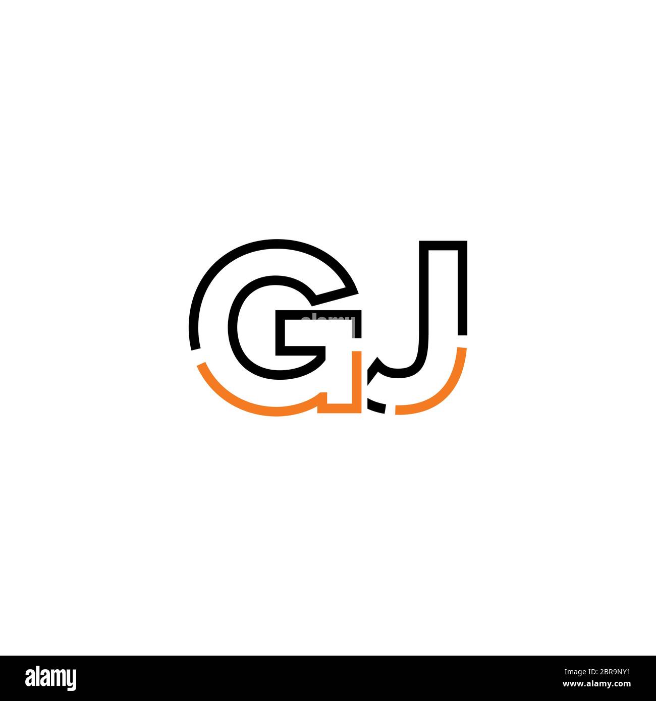 Gj letter logo hi-res stock photography and images - Alamy