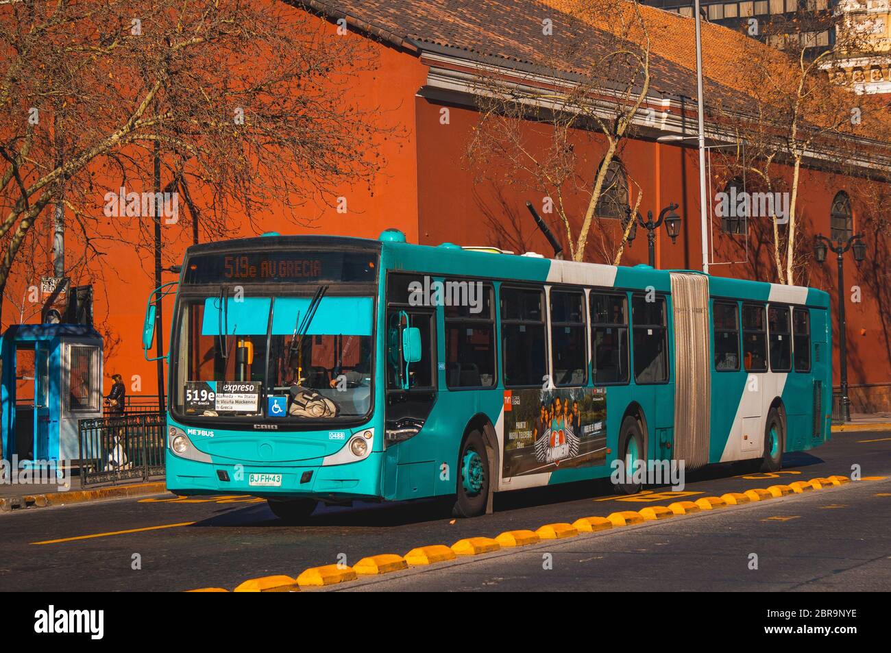 Santiago, Chile - August 2016: A Transantiago - Red Movilidad bus in ...