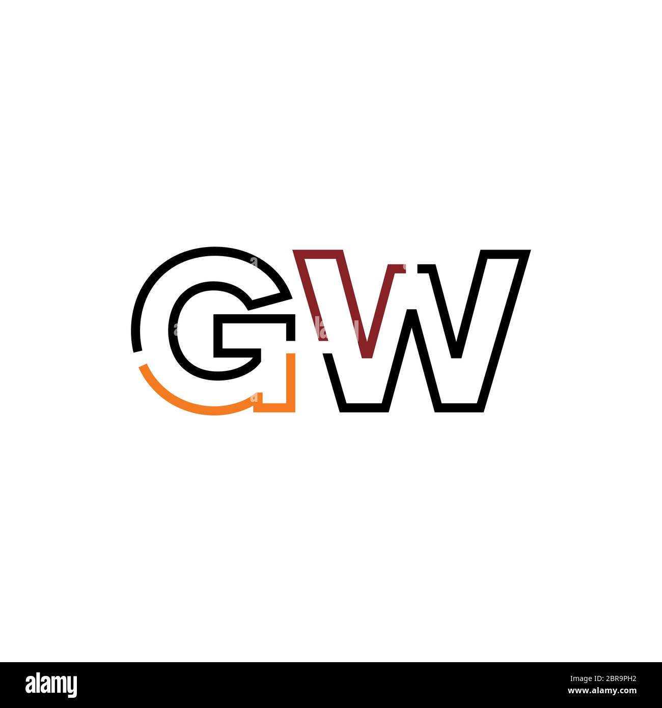 Gw logo Stock Vector Images - Alamy