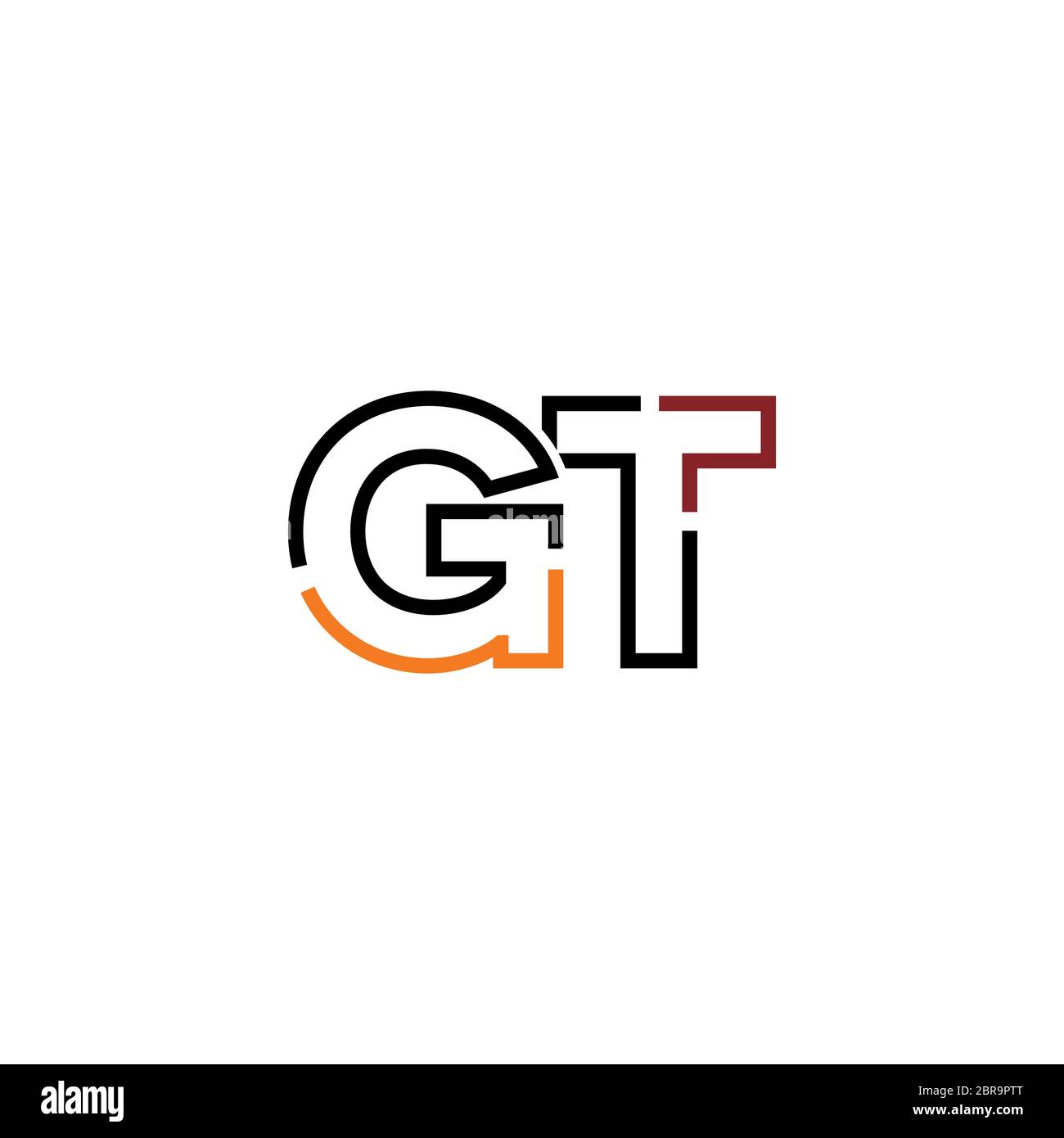 Gt letter logo Cut Out Stock Images & Pictures - Alamy