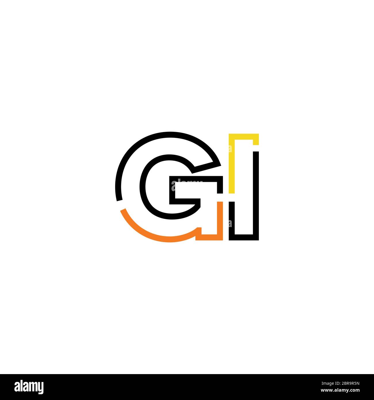 Initial gi logo hi-res stock photography and images - Alamy