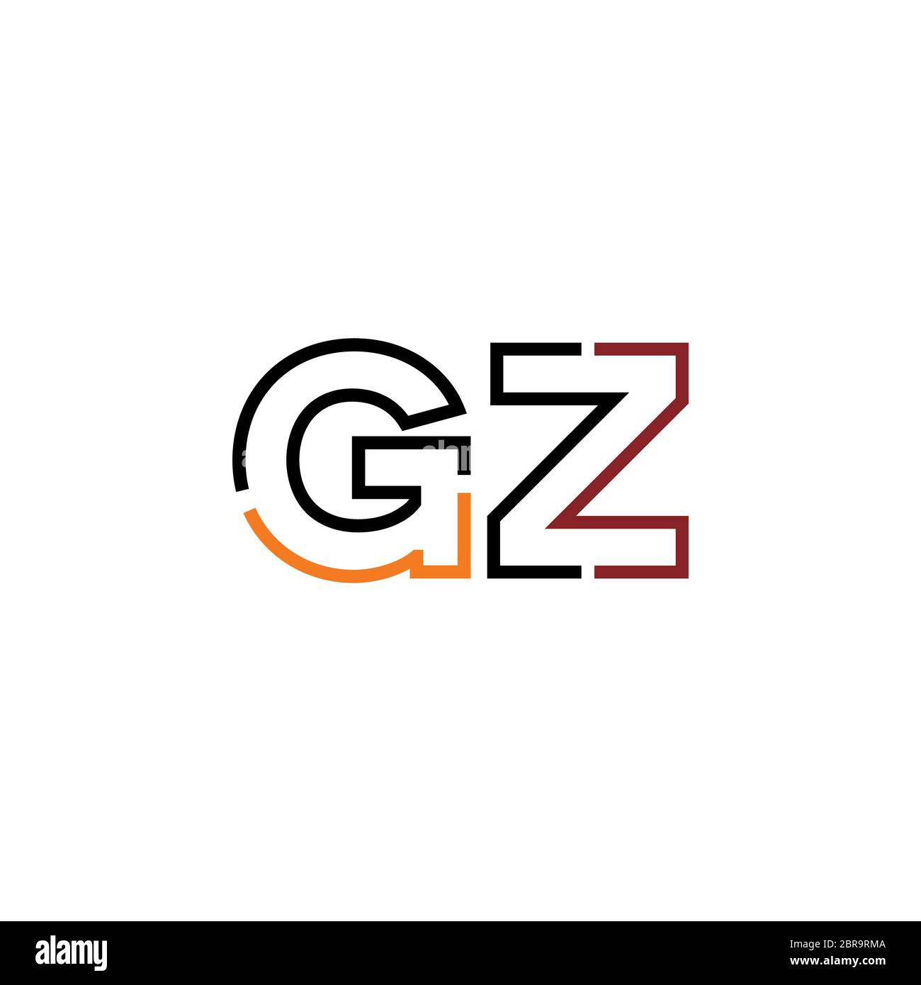 Gz letter logo hi-res stock photography and images - Alamy