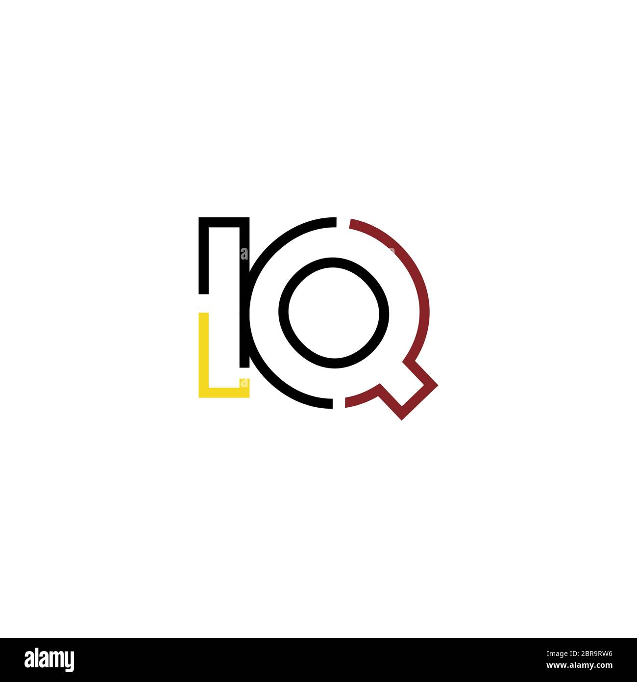 Letter iq vector vectors Stock Vector Images - Alamy