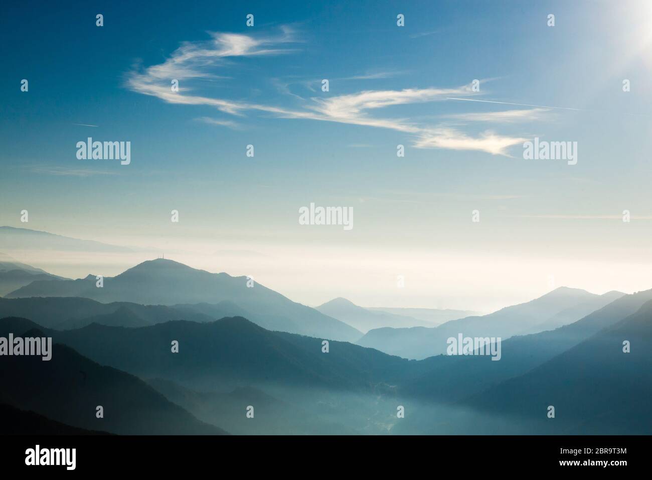 Mountain gradient background. Mountain scenery Stock Photo - Alamy