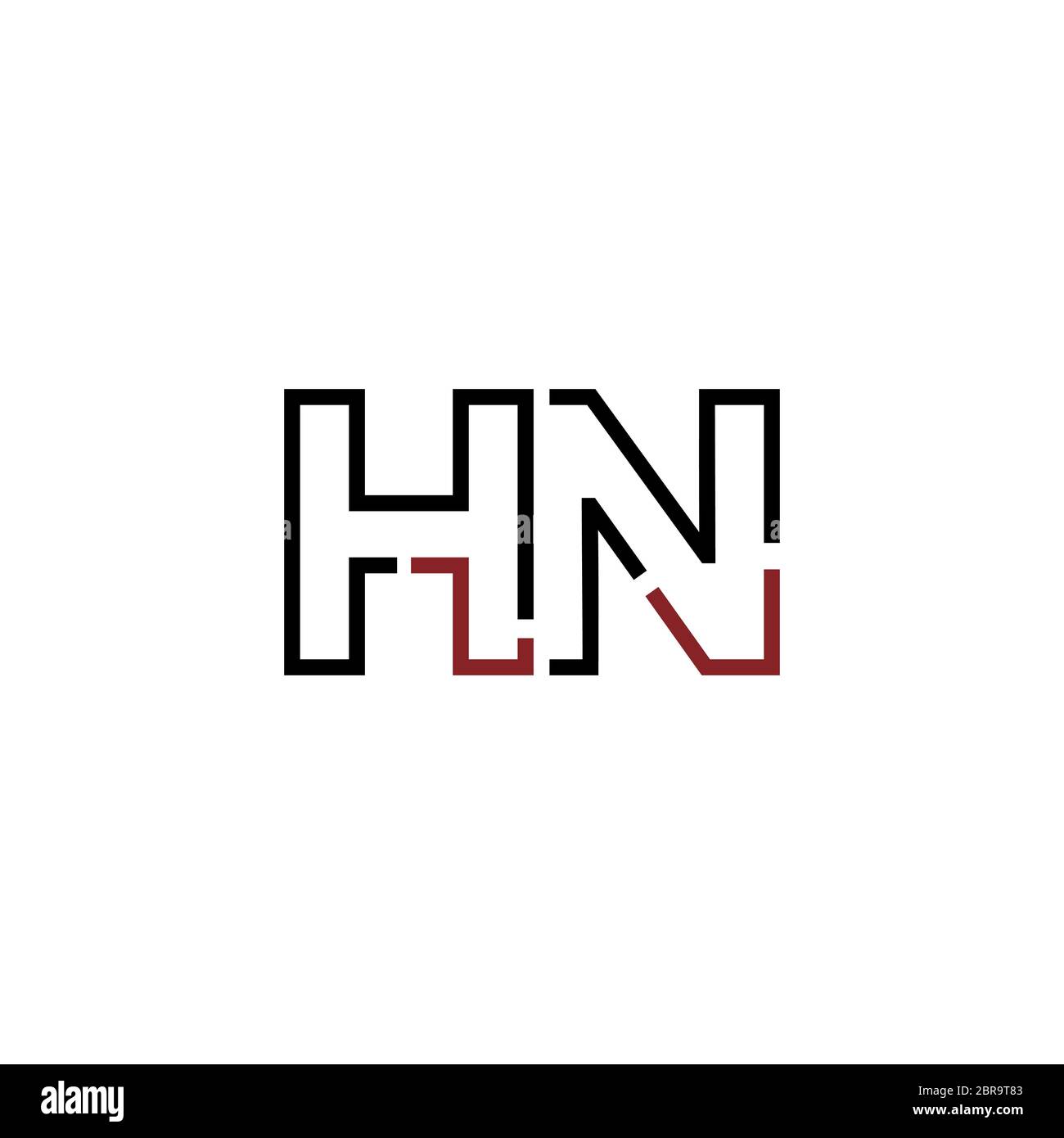 Letter hn logo hi-res stock photography and images - Alamy