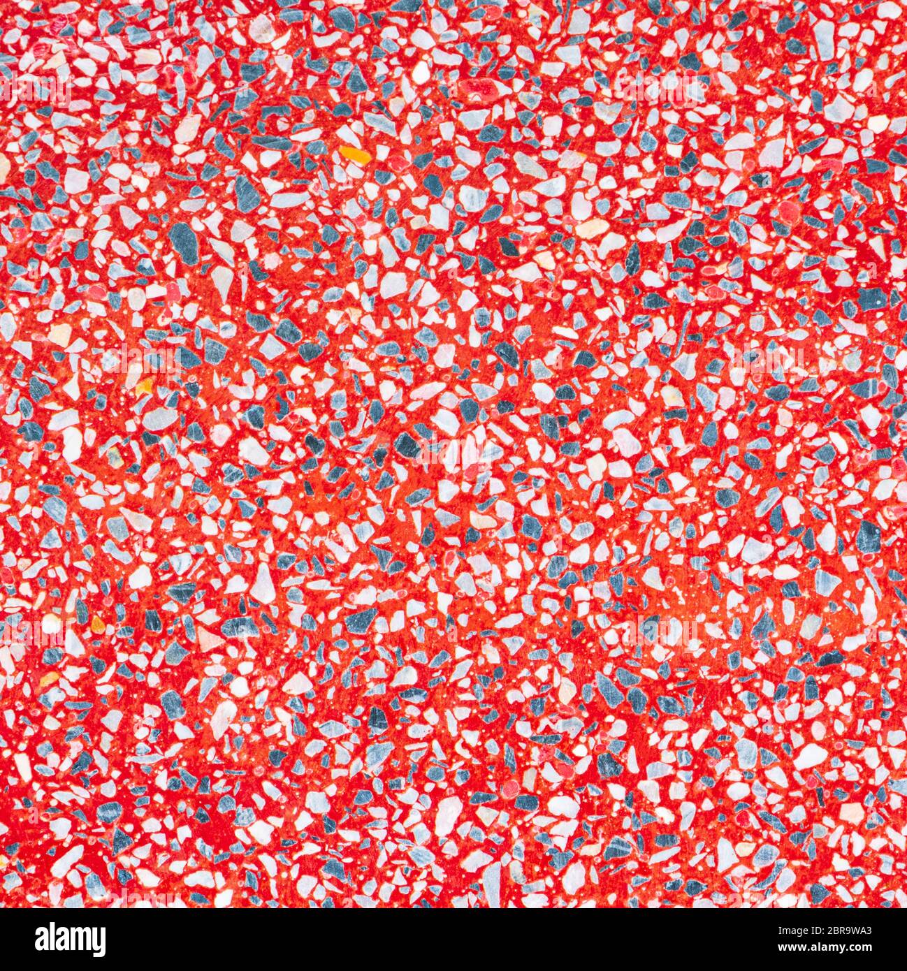 Terrazzo floor red color stone marble texture for background Stock ...