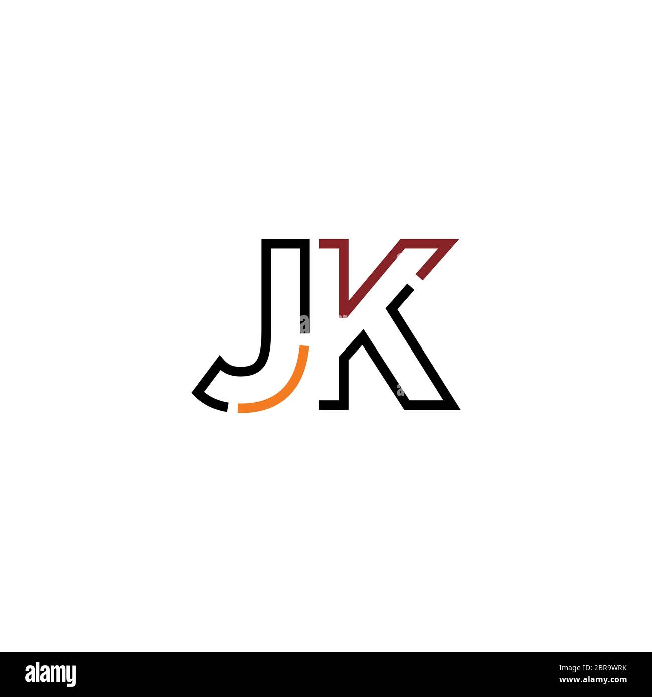 Initial letter jk Stock Vector Images - Alamy