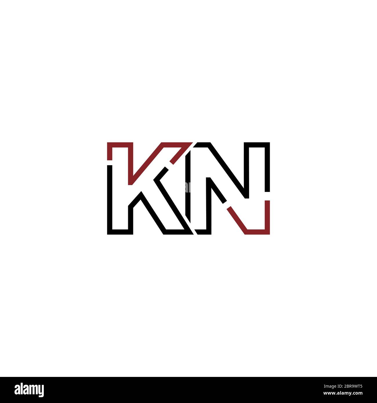 Letter kn Stock Vector Images - Alamy