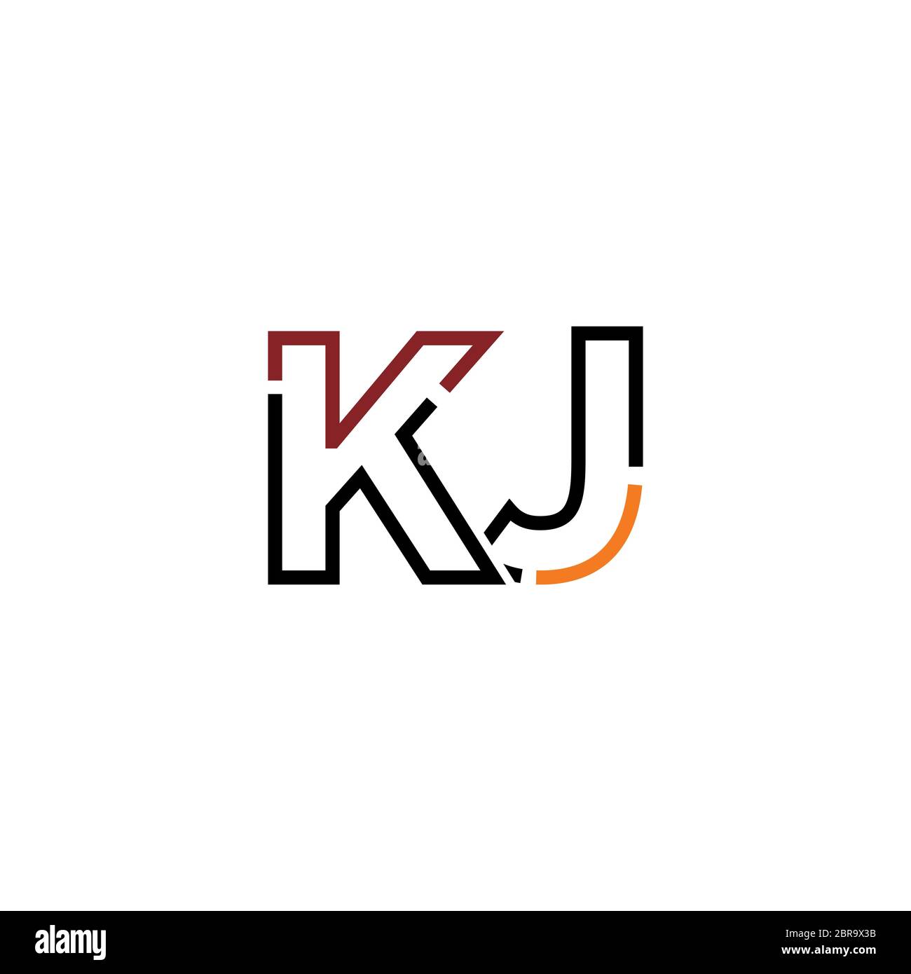 Letter kj logo hi-res stock photography and images - Alamy