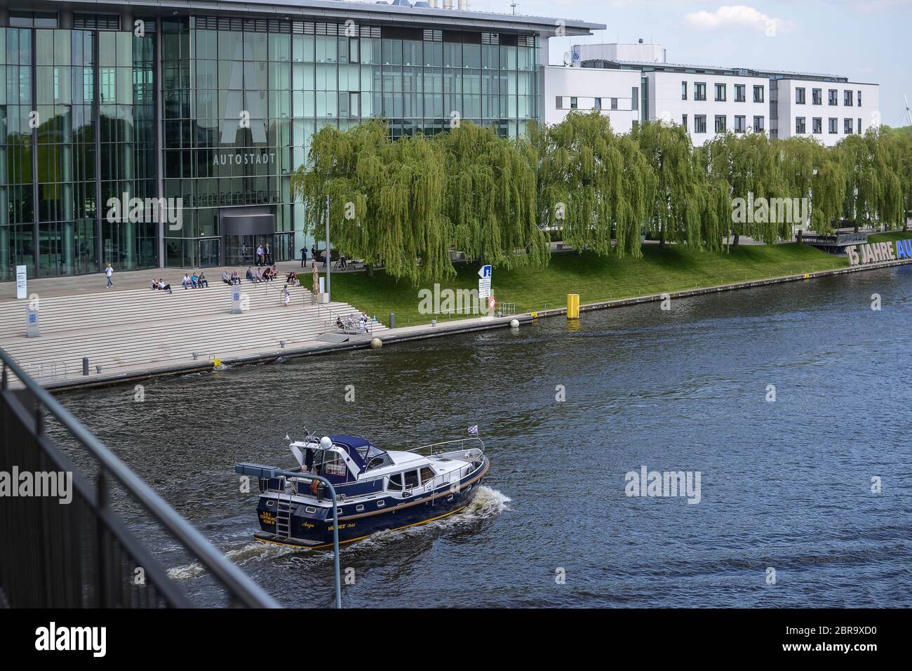 Wolfsburg with the Autostadt Museum. WOLFSBURG, GERMANY. May 19, 2016 ...