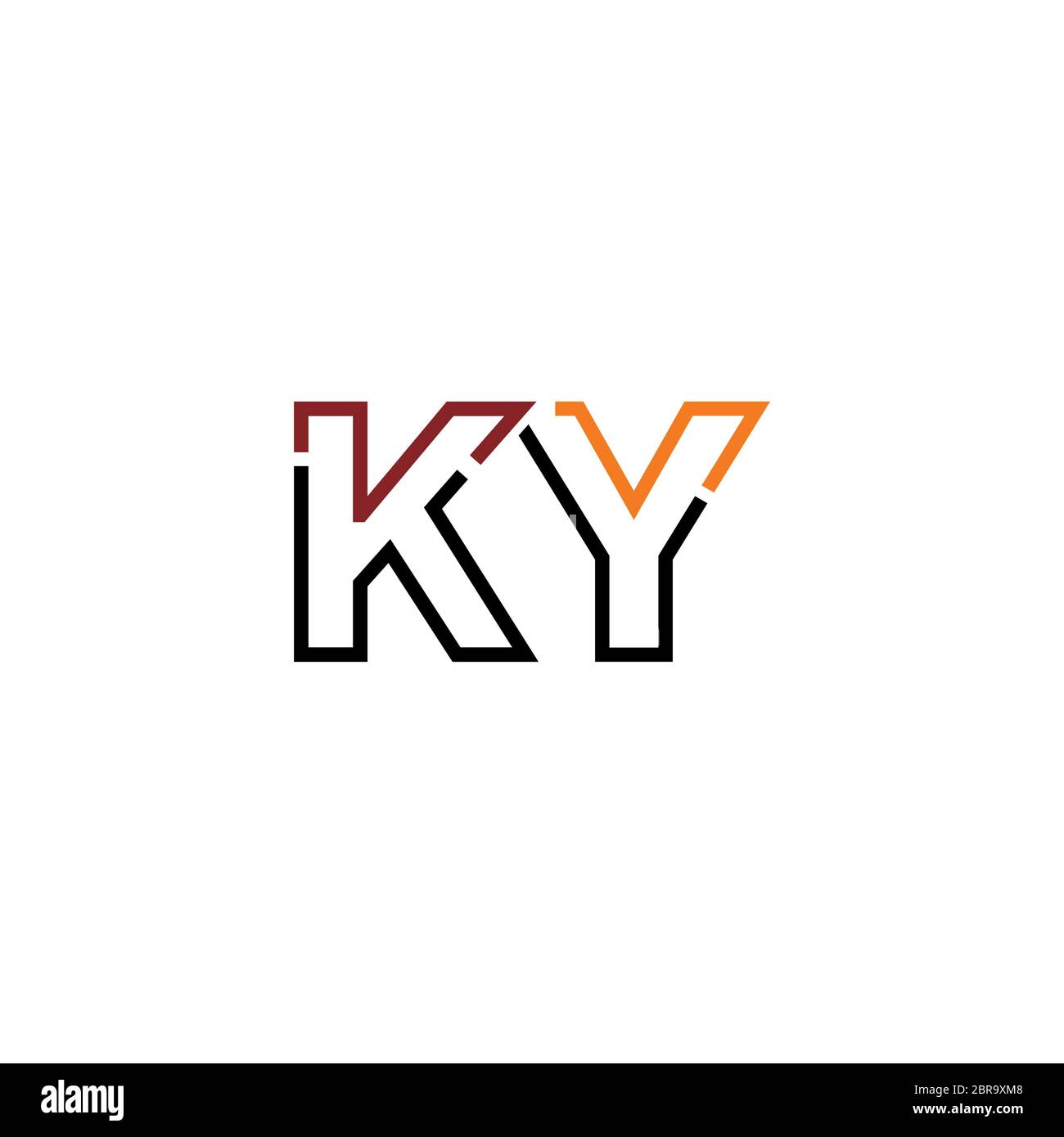 Ky logo vector vectors Stock Vector Images - Alamy