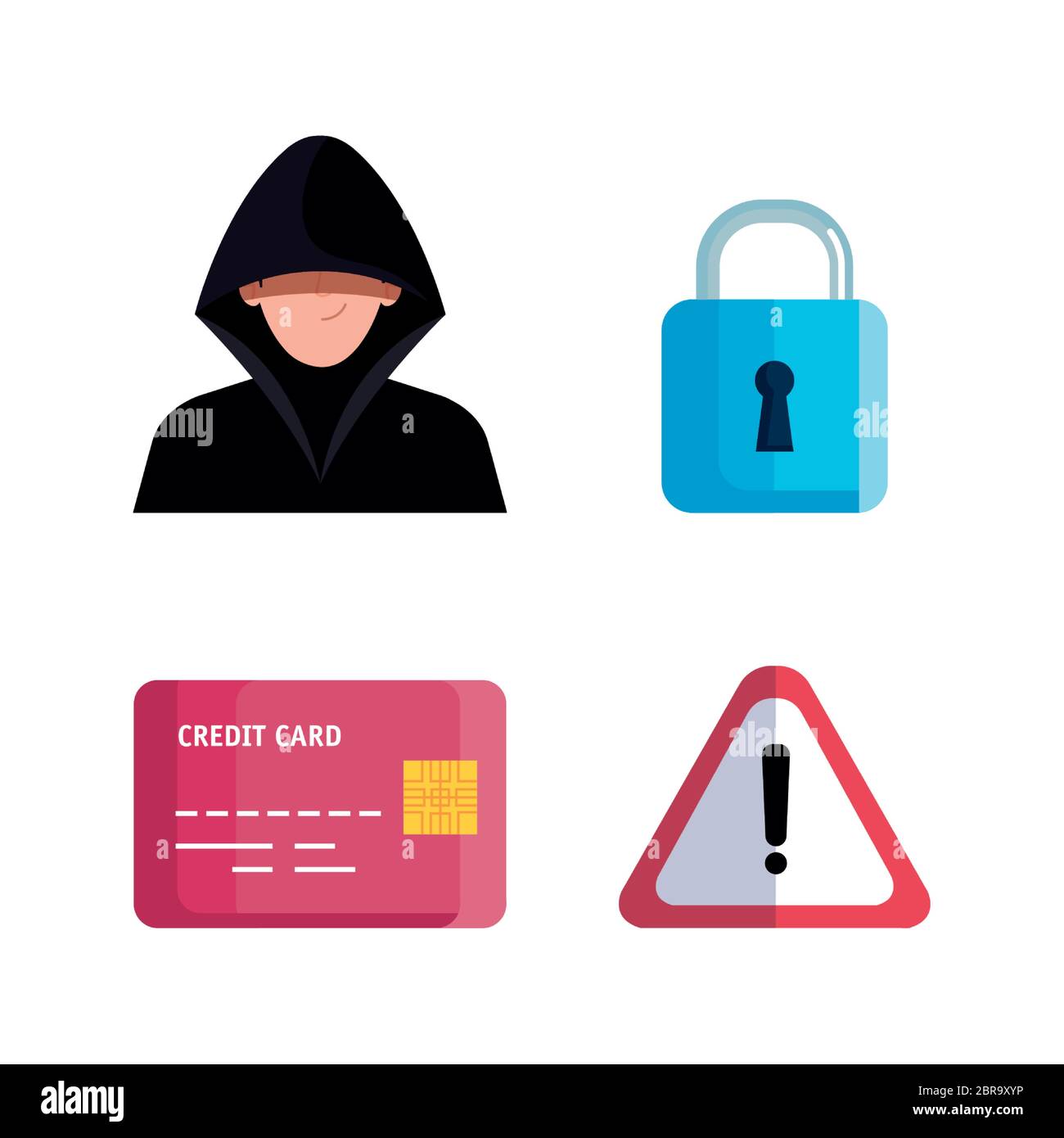 Hacker alert icons hi-res stock photography and images - Alamy