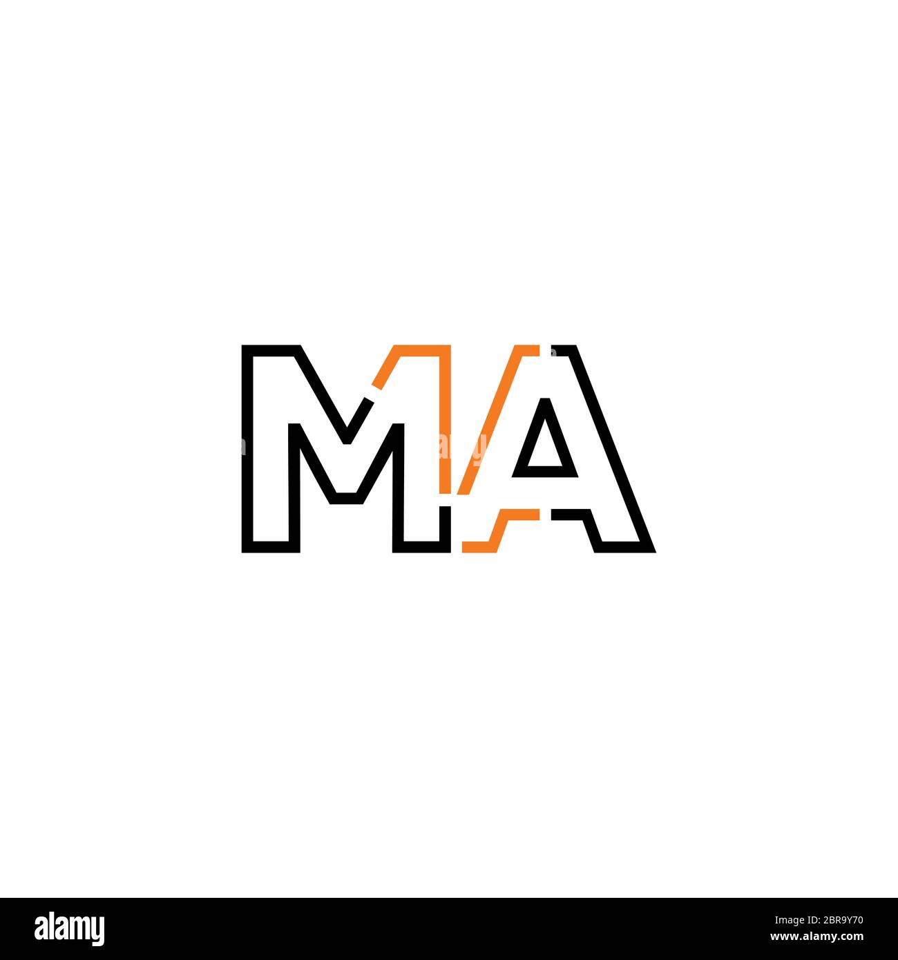 Letter ma logo Stock Vector Images - Alamy