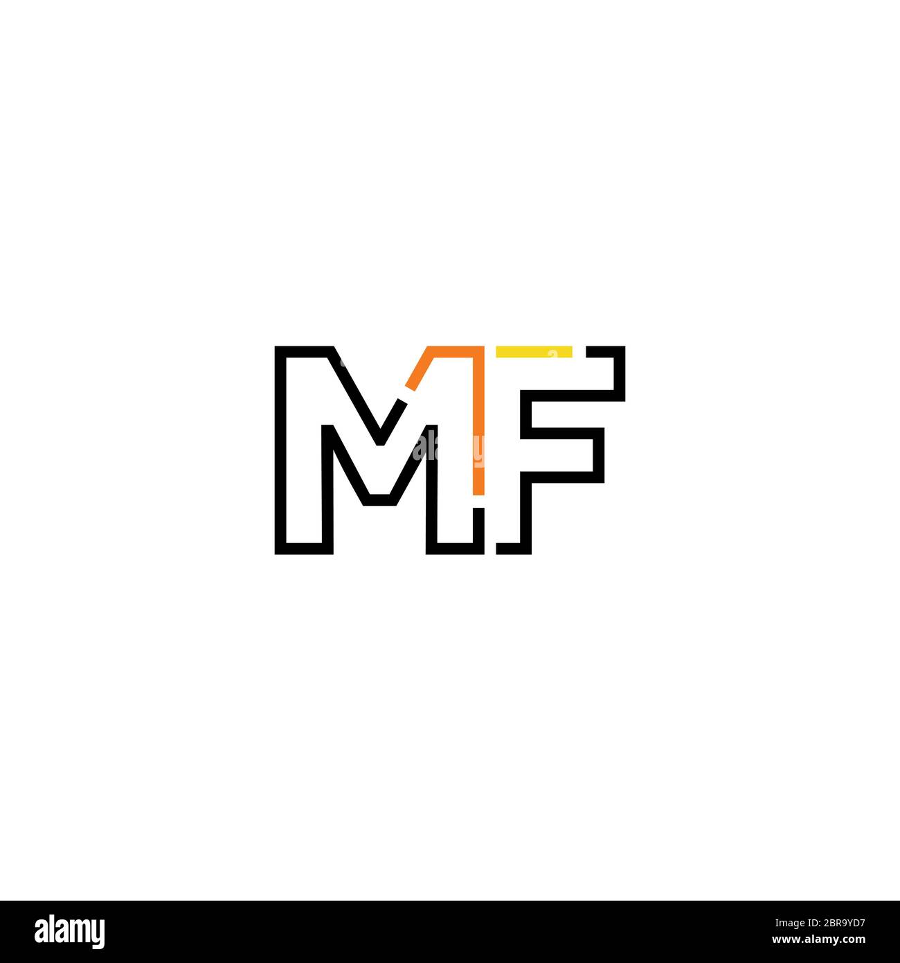 Mf letter logo hi-res stock photography and images - Alamy