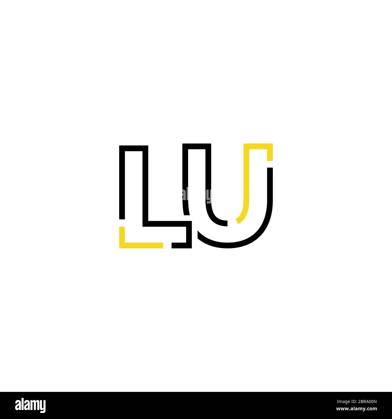 Letter lu vector vectors Stock Vector Images - Alamy