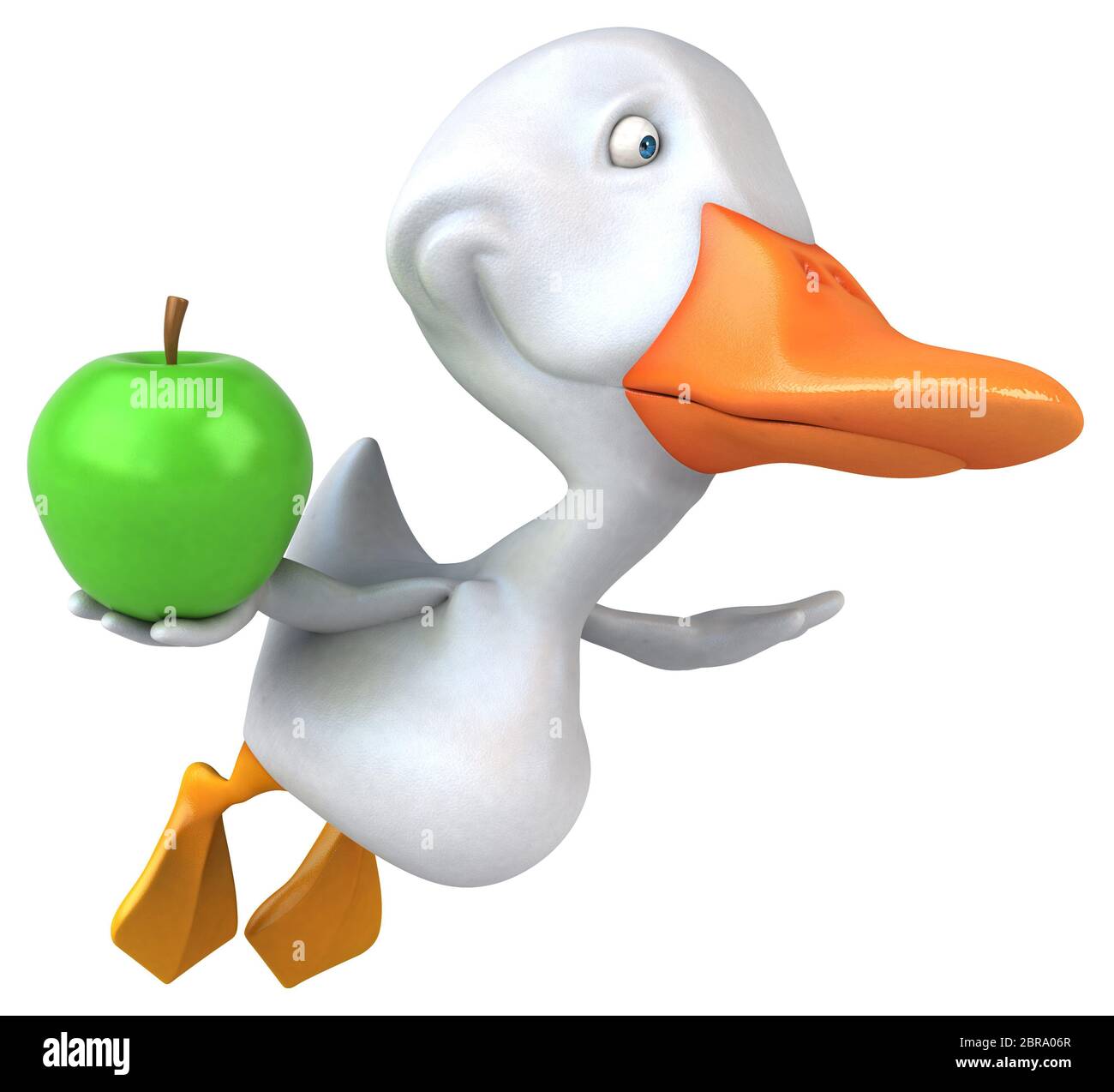 Fun duck - 3D Illustration Stock Photo - Alamy