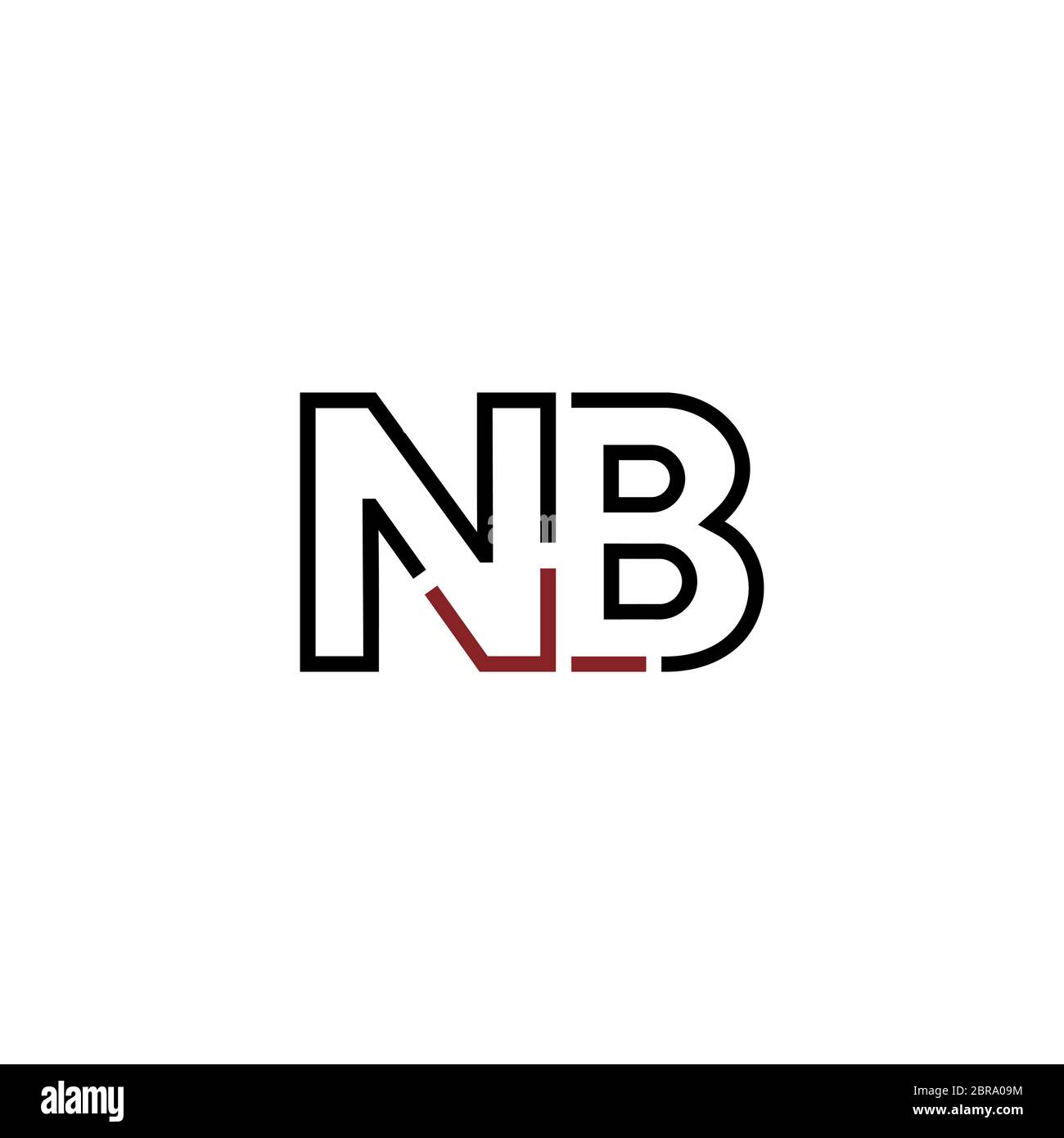 Nb logo design hi-res stock photography and images - Alamy