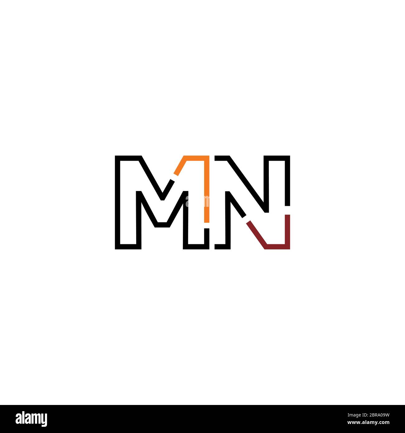 Mn letter logo Stock Vector Images - Alamy