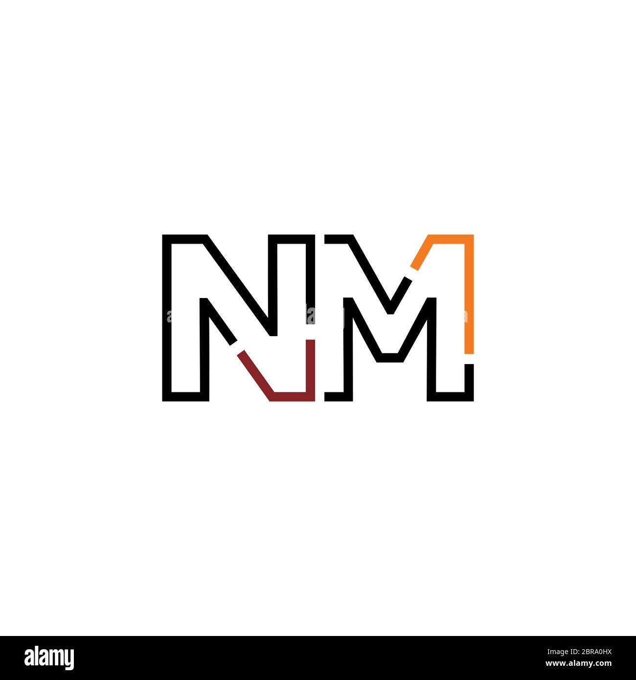Nm logo initial hi-res stock photography and images - Alamy