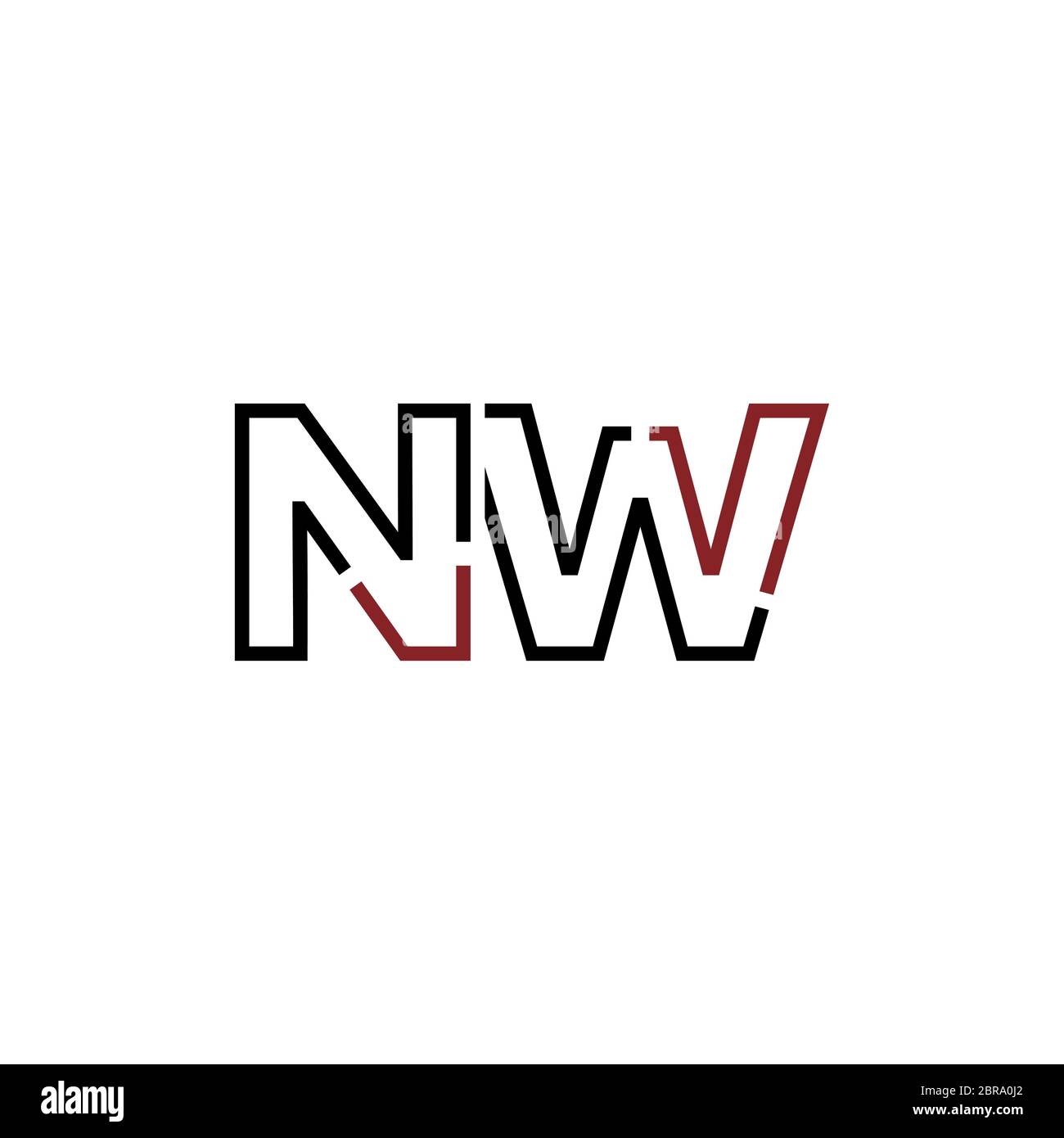Nw logo design hi-res stock photography and images - Alamy