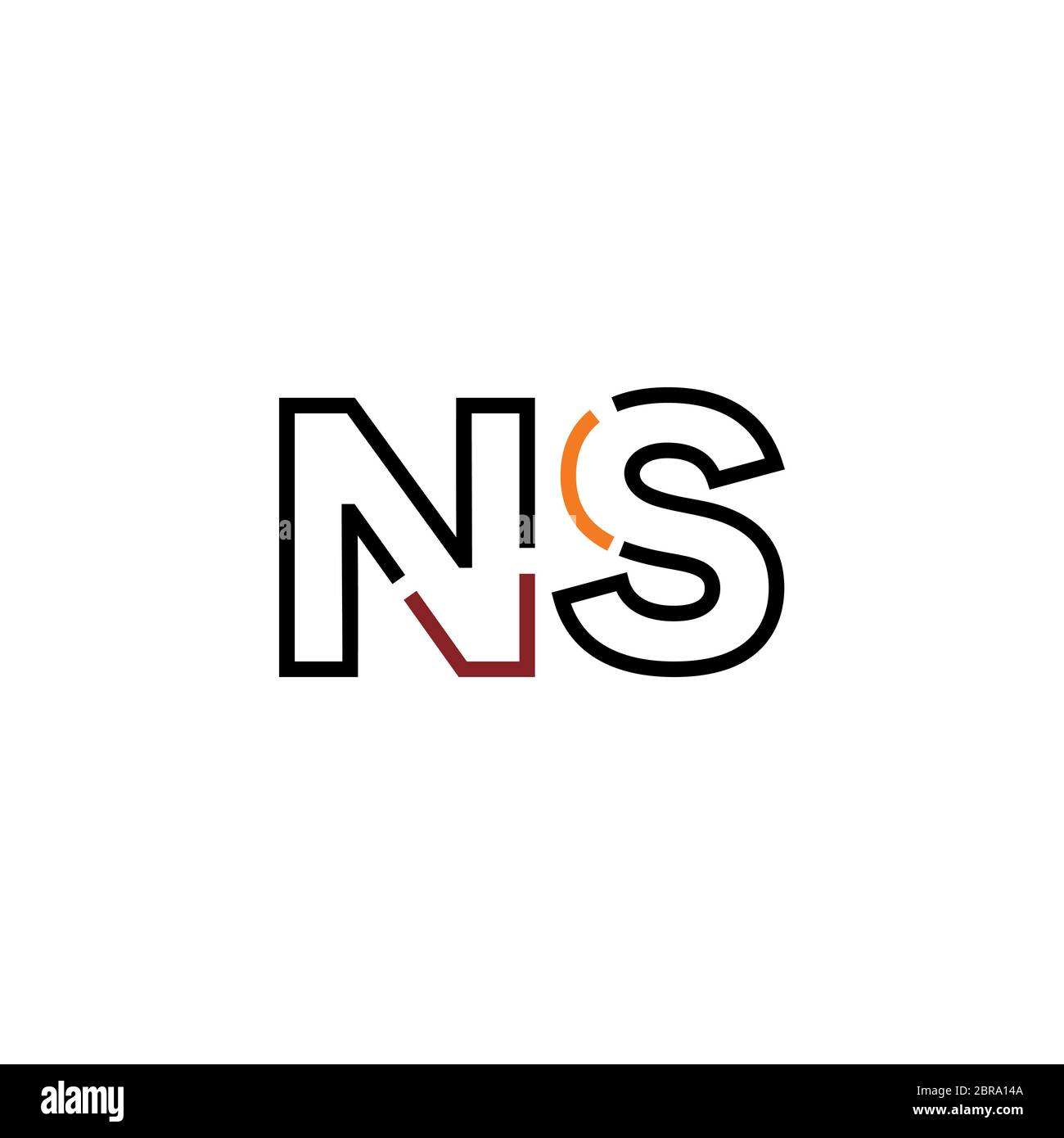 Ns logo vector vectors hi-res stock photography and images - Alamy