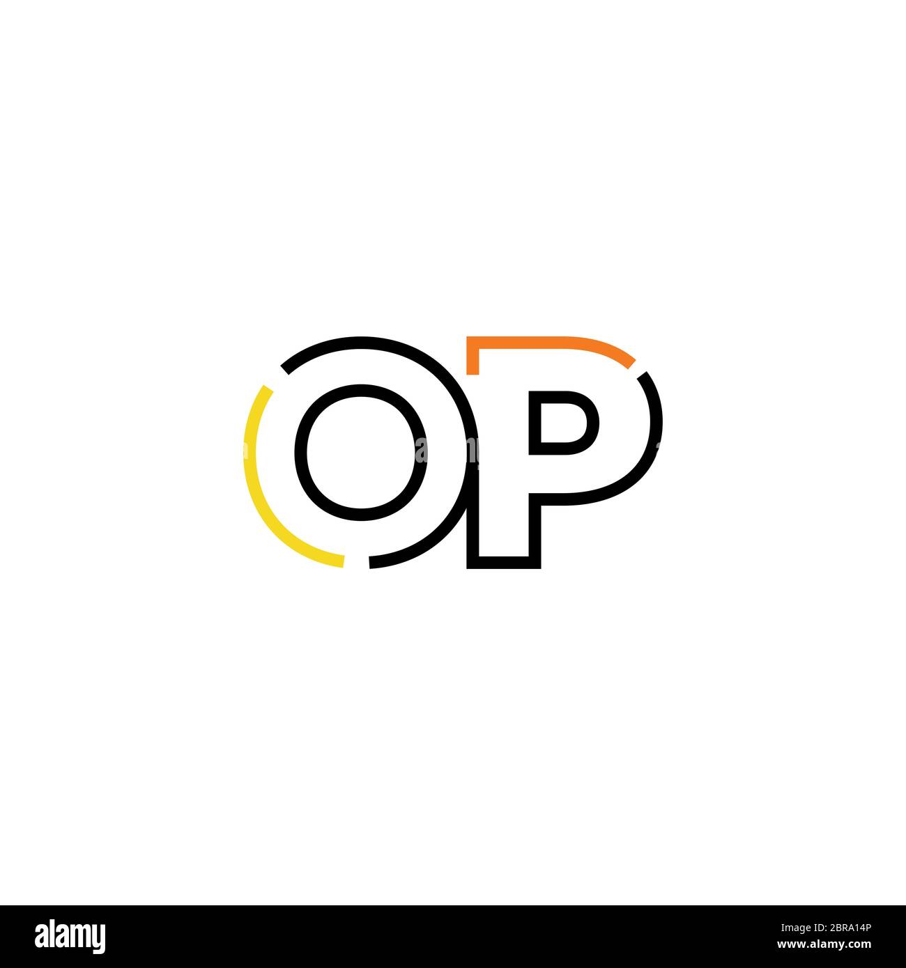 Op letter logo hi-res stock photography and images - Alamy