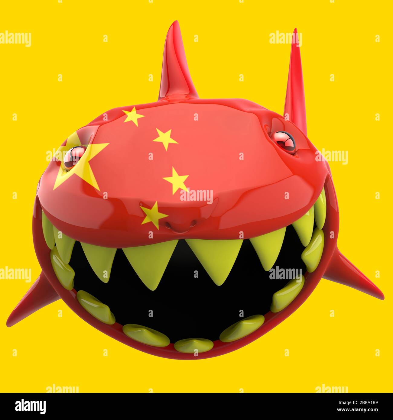 Shark concept - 3D Illustration Stock Photo - Alamy