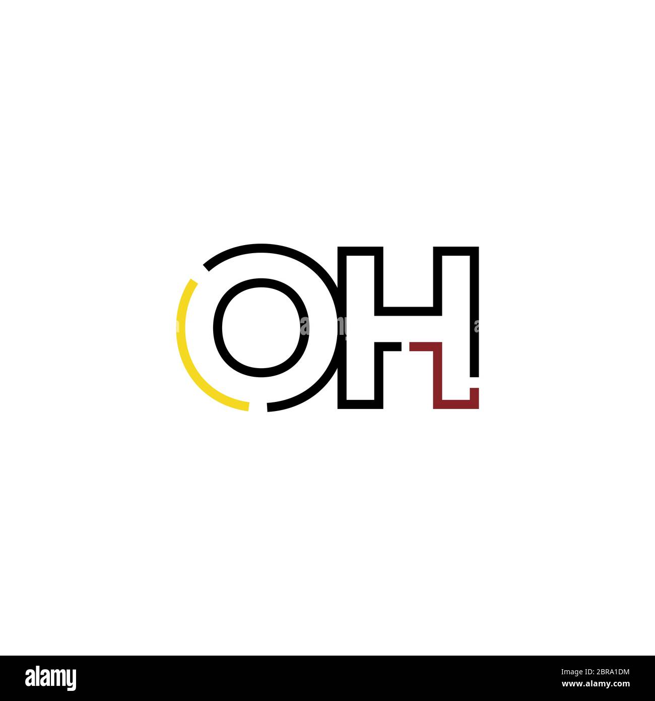 Letter oh logo hi-res stock photography and images - Alamy