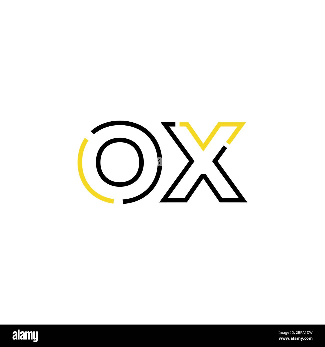 Letter ox logo hi-res stock photography and images - Alamy