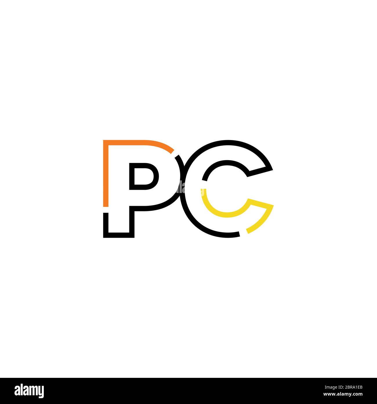 Pc logo design hi-res stock photography and images - Alamy