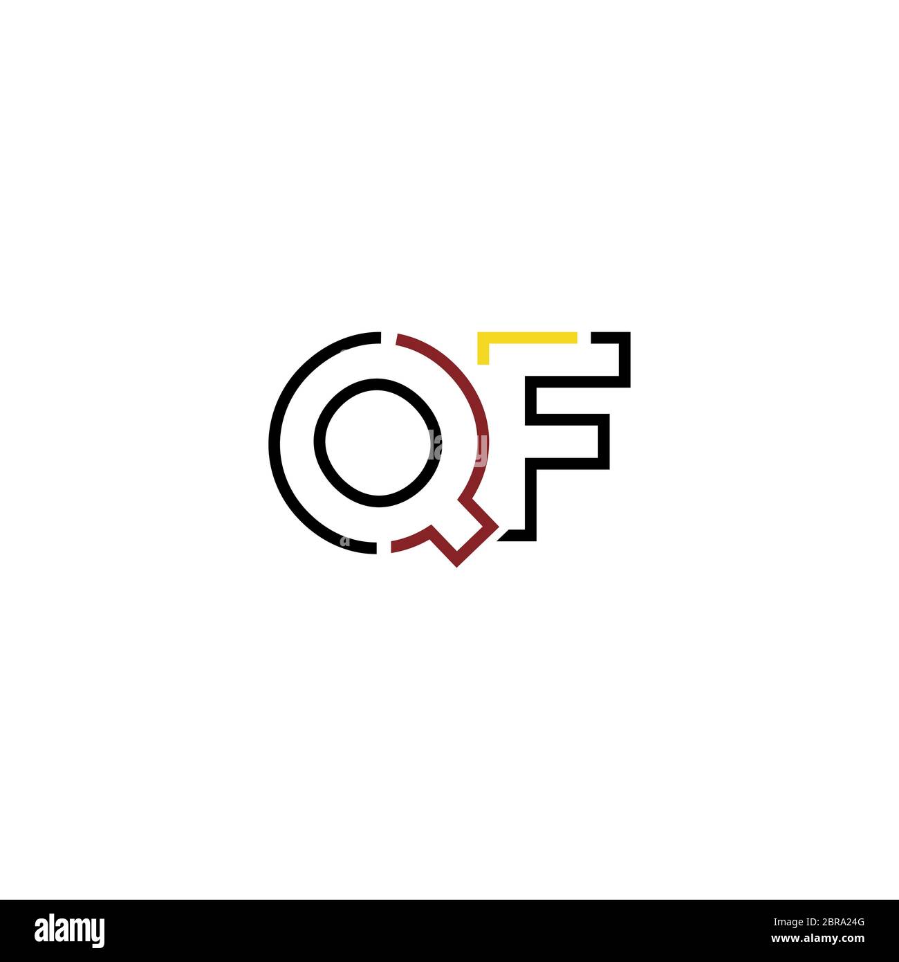 Initial letter qf Stock Vector Images - Alamy