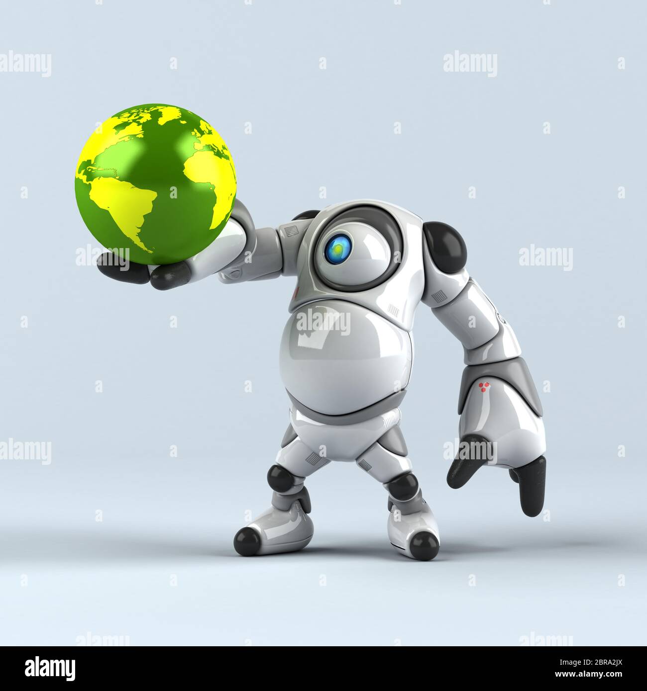 Big robot - 3D Illustration Stock Photo - Alamy