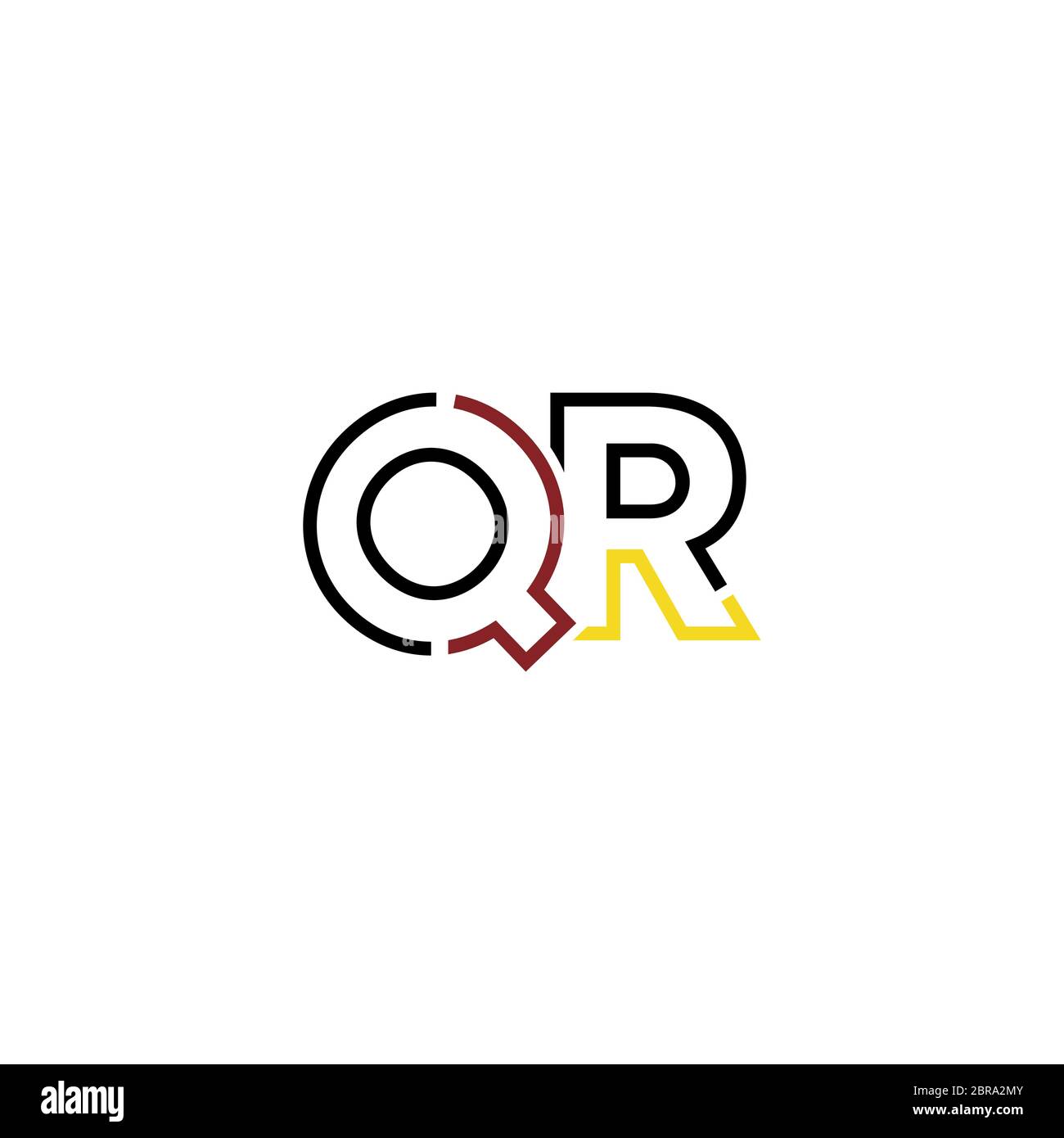 Qr letter Stock Vector Images - Alamy