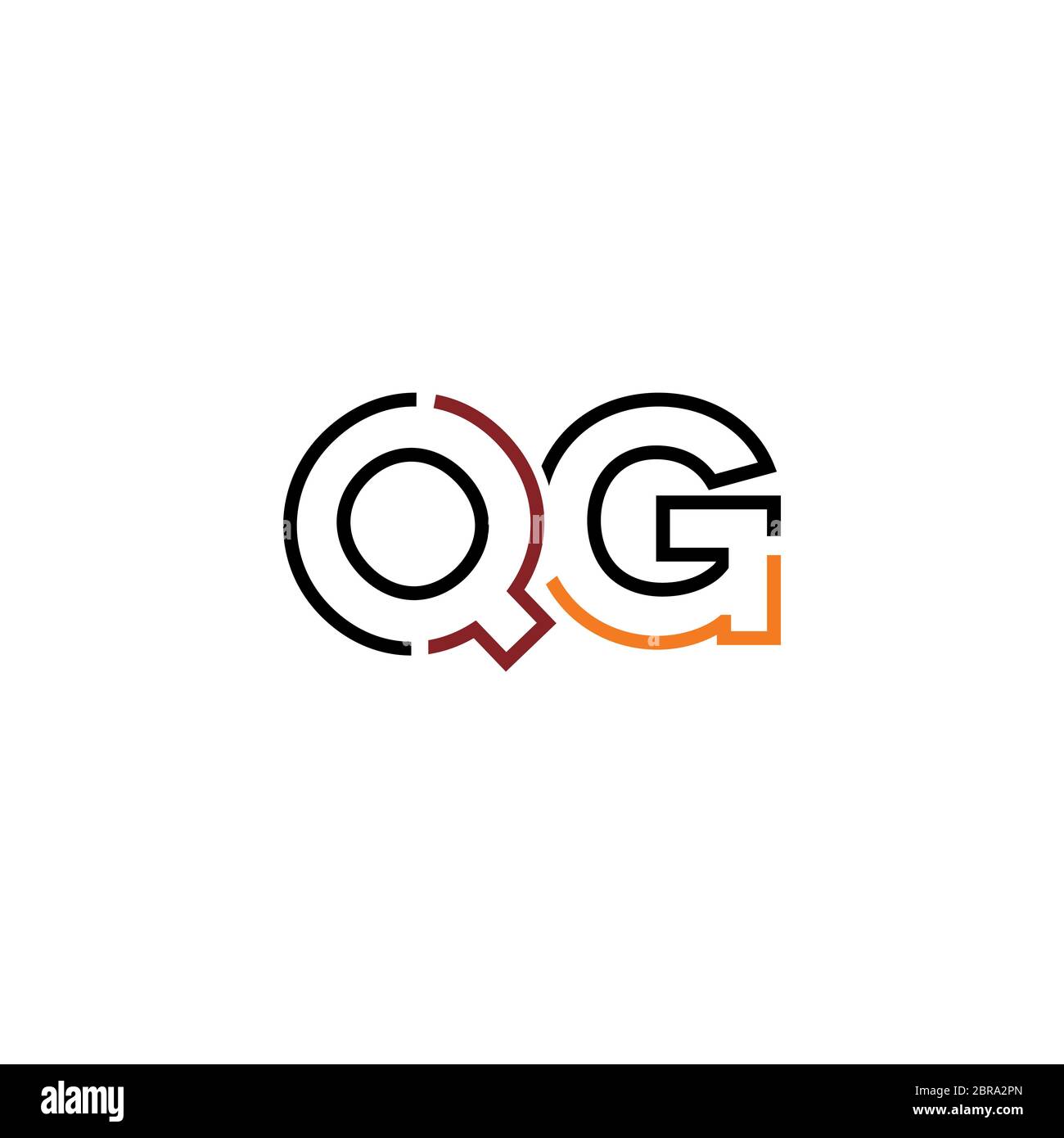 Qg letter design hi-res stock photography and images - Alamy