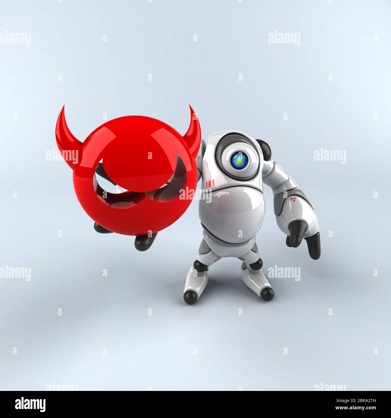 Big robot - 3D Illustration Stock Photo - Alamy