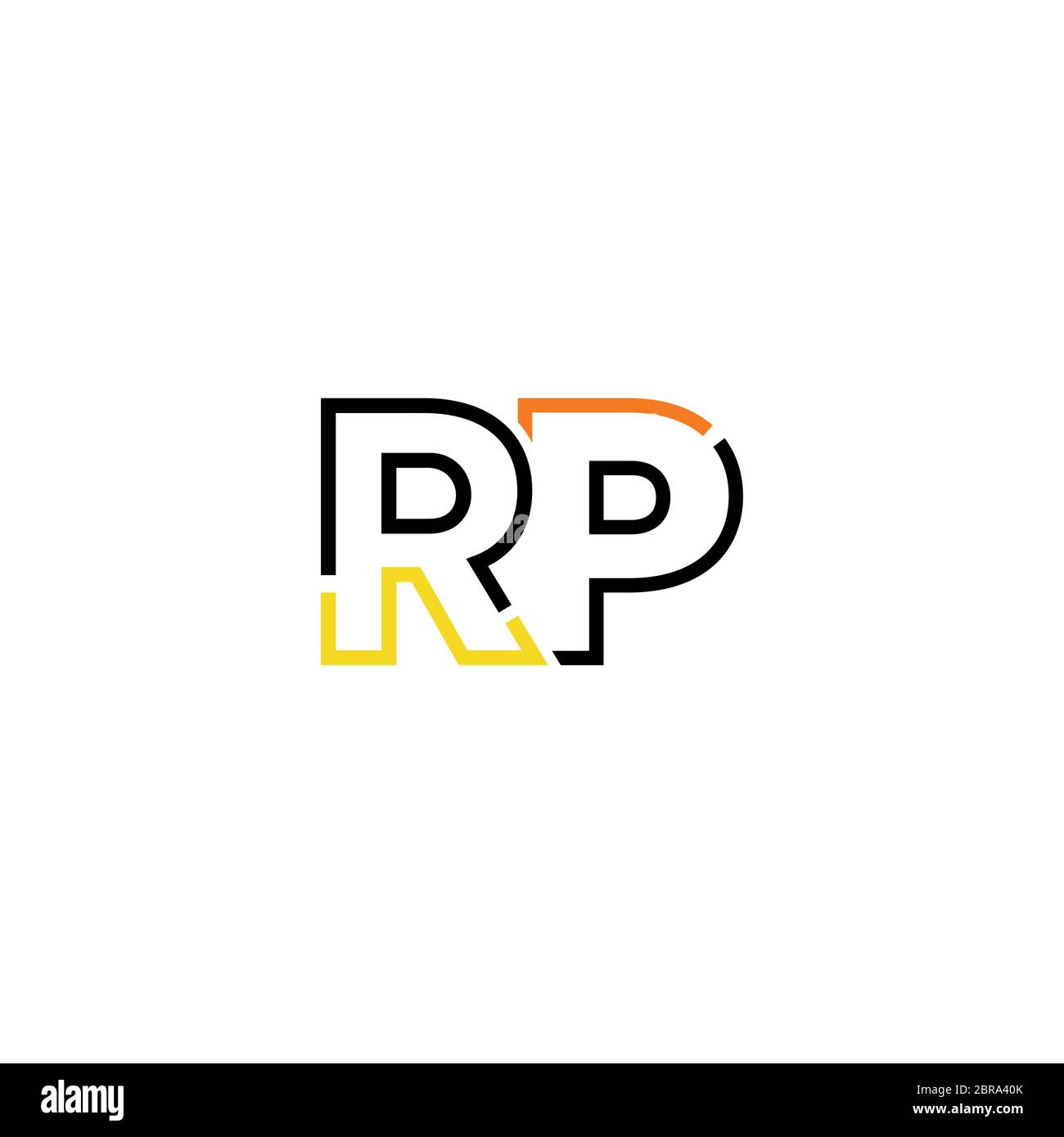 Letter rp logo vector vectors hi-res stock photography and images - Alamy