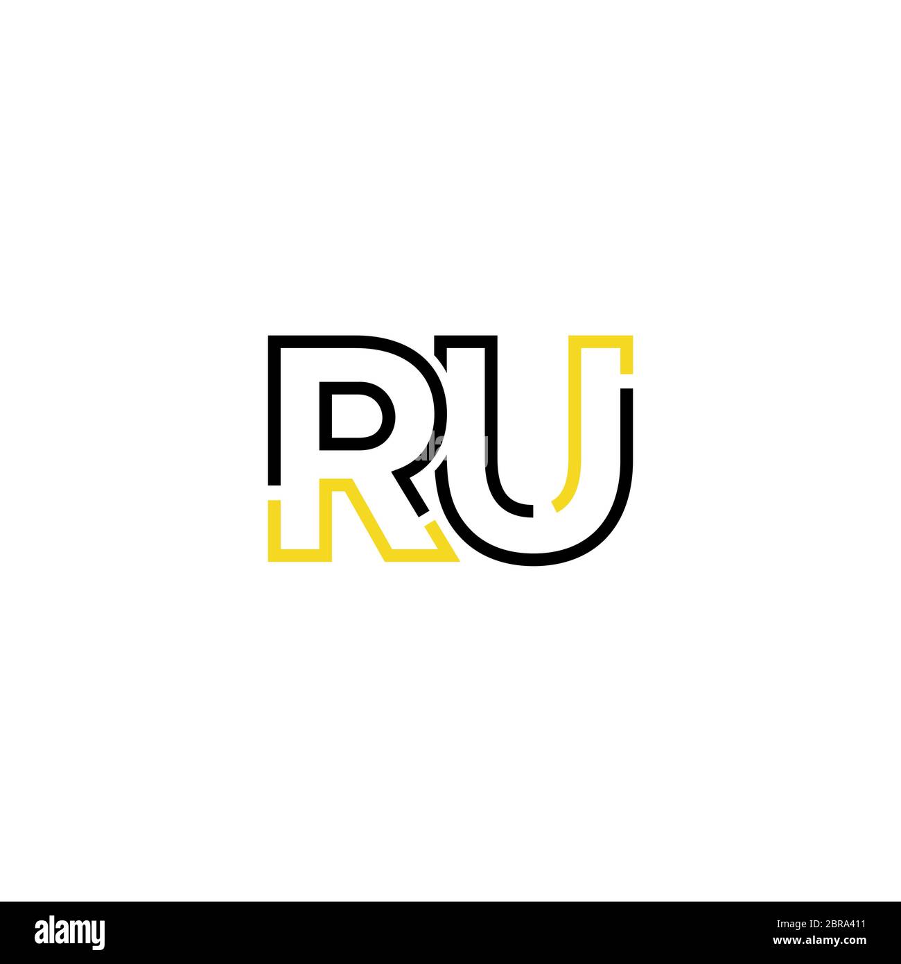 Ru logo design hi-res stock photography and images - Alamy