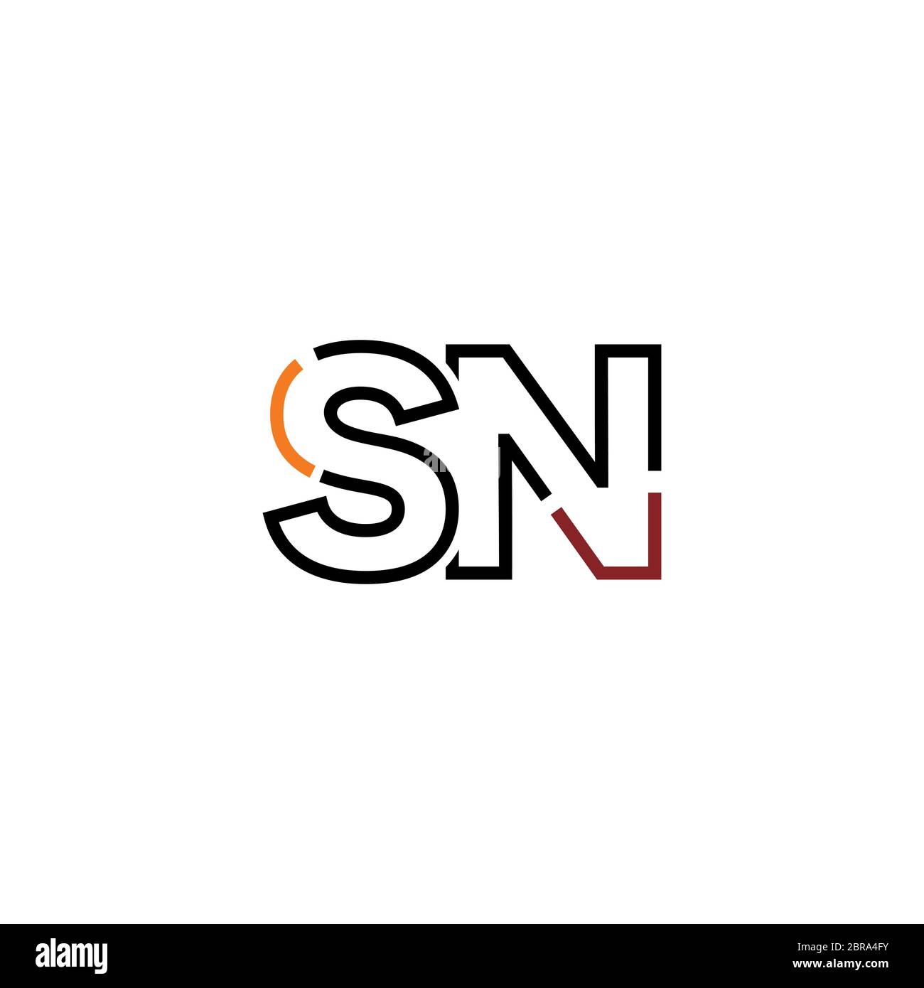 Letter Sn Logo High Resolution Stock Photography and Images - Alamy
