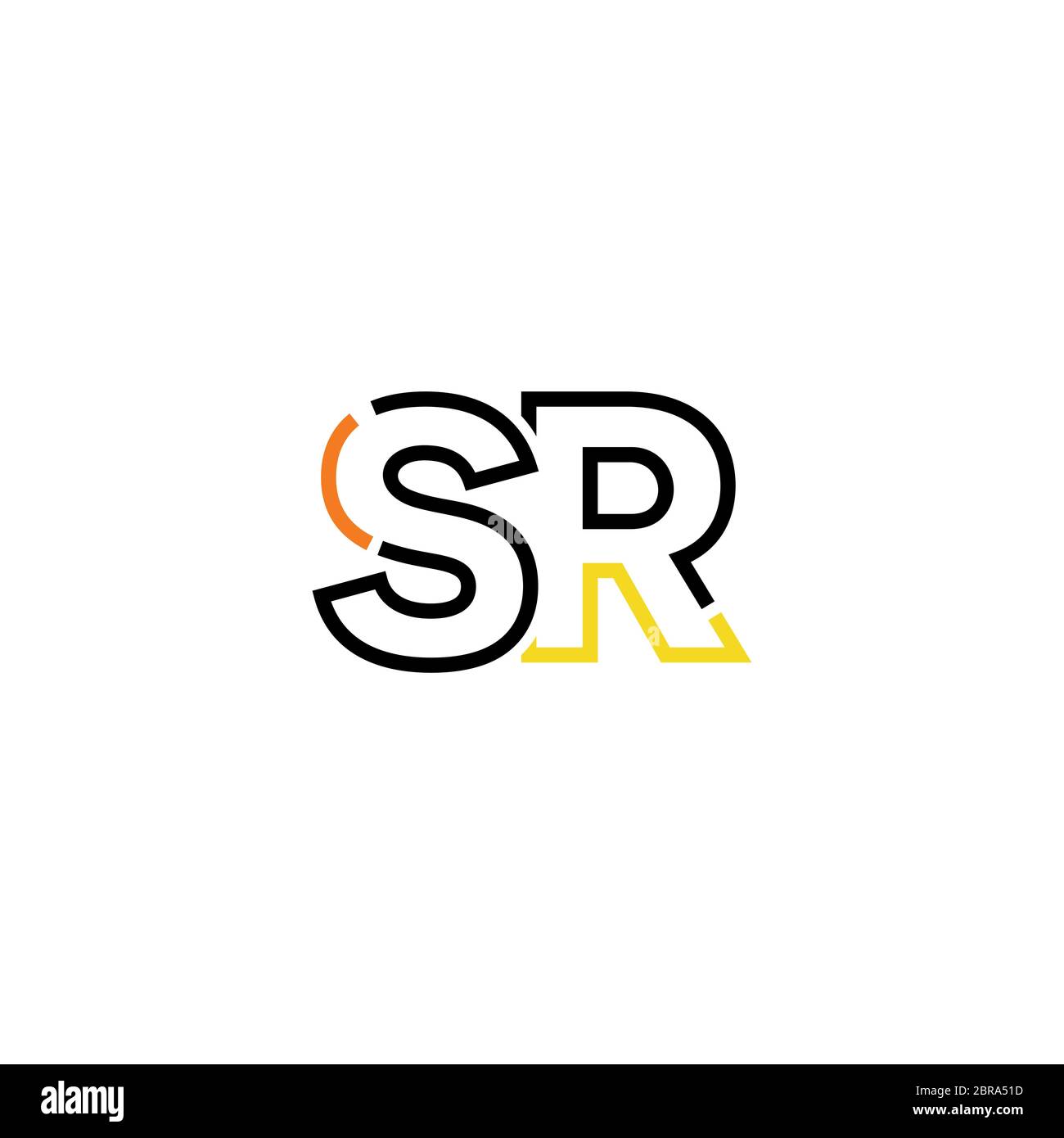 Sr Logo Letter Design Vector Vectors High Resolution Stock Photography ...
