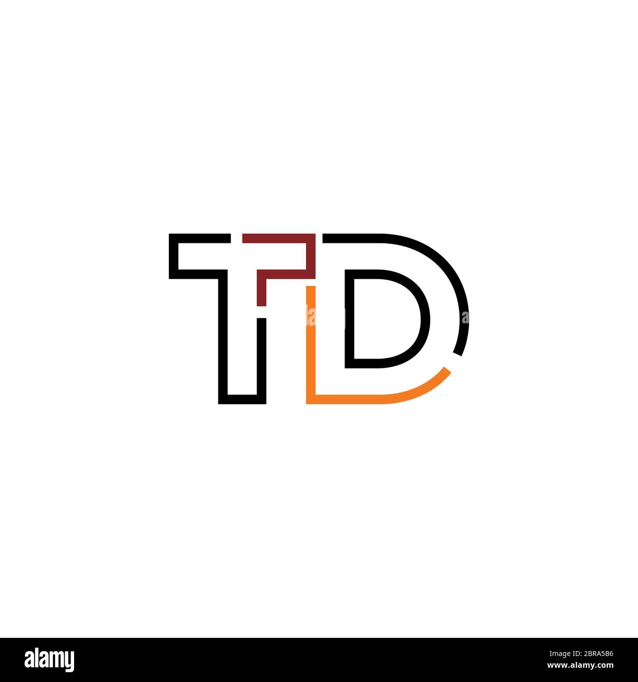 Letter td logo hi-res stock photography and images - Alamy
