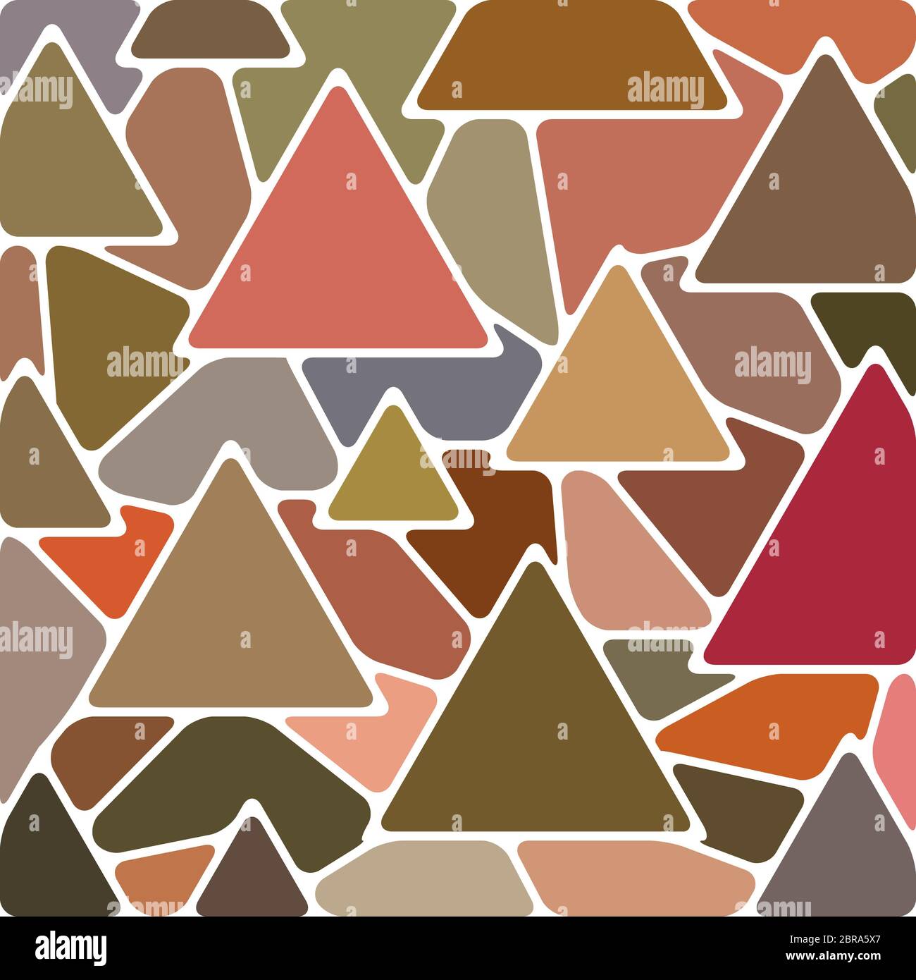 abstract stained-glass mosaic background - brown triangles Stock Photo ...