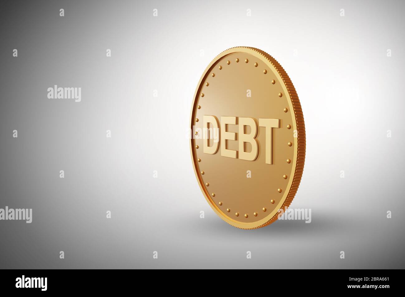 Loan and debt - 3d rendering concept Stock Photo - Alamy