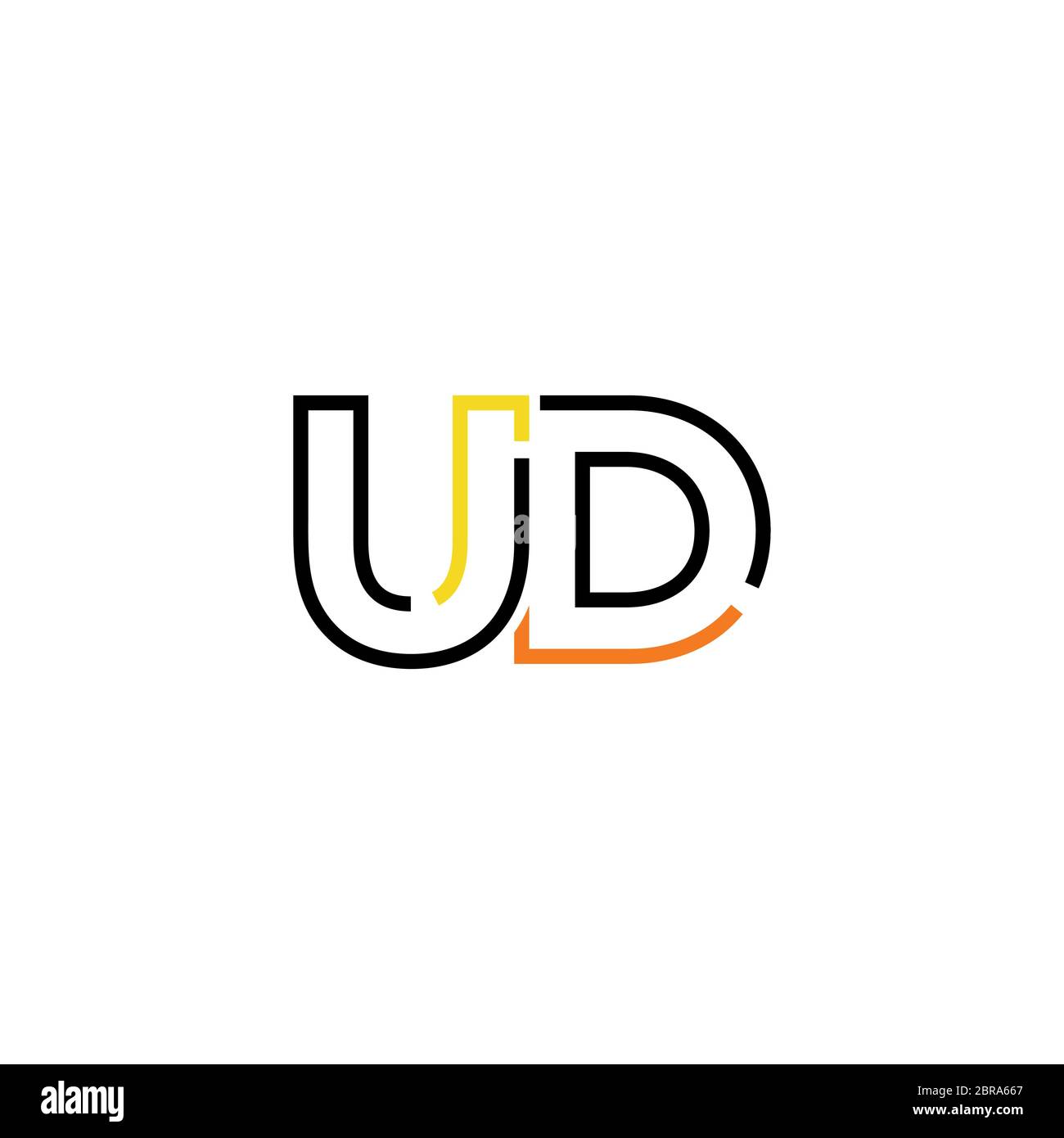 Letter ud logo hi-res stock photography and images - Alamy