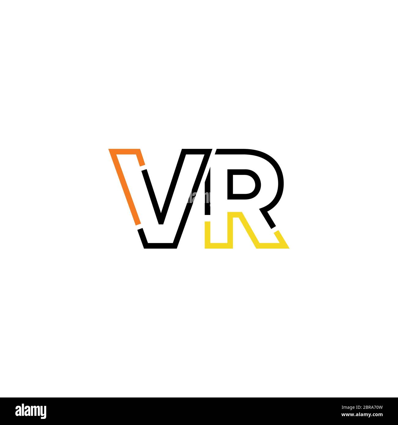Vr letter logo hi-res stock photography and images - Alamy