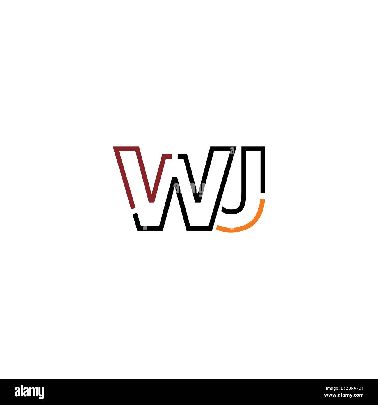 Letter wj vector vectors Stock Vector Images - Alamy