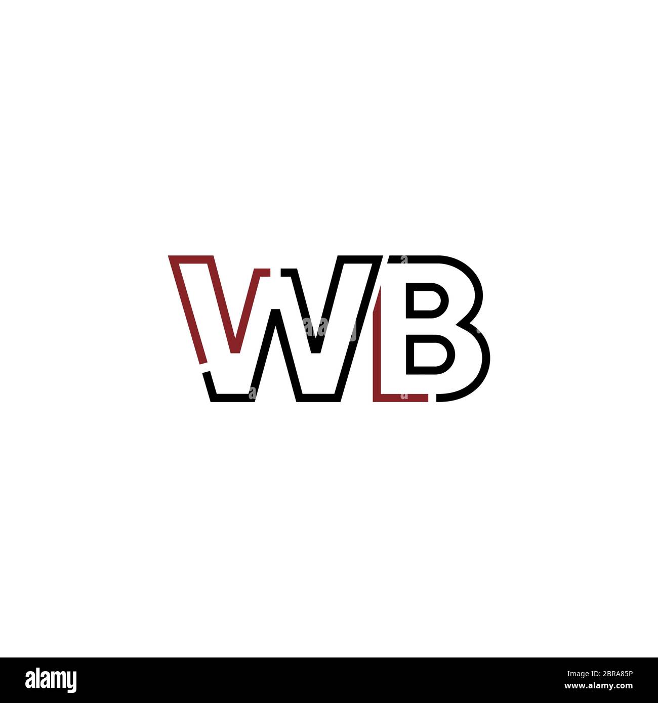 Alphabet wb icon hi-res stock photography and images - Alamy
