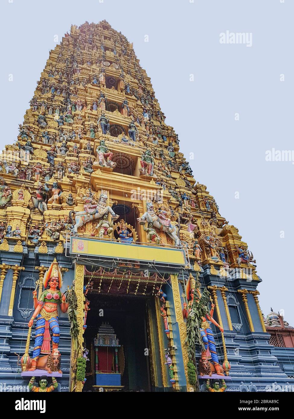 rich adorned colorful hindu temple seen in sriLanka Stock Photo - Alamy