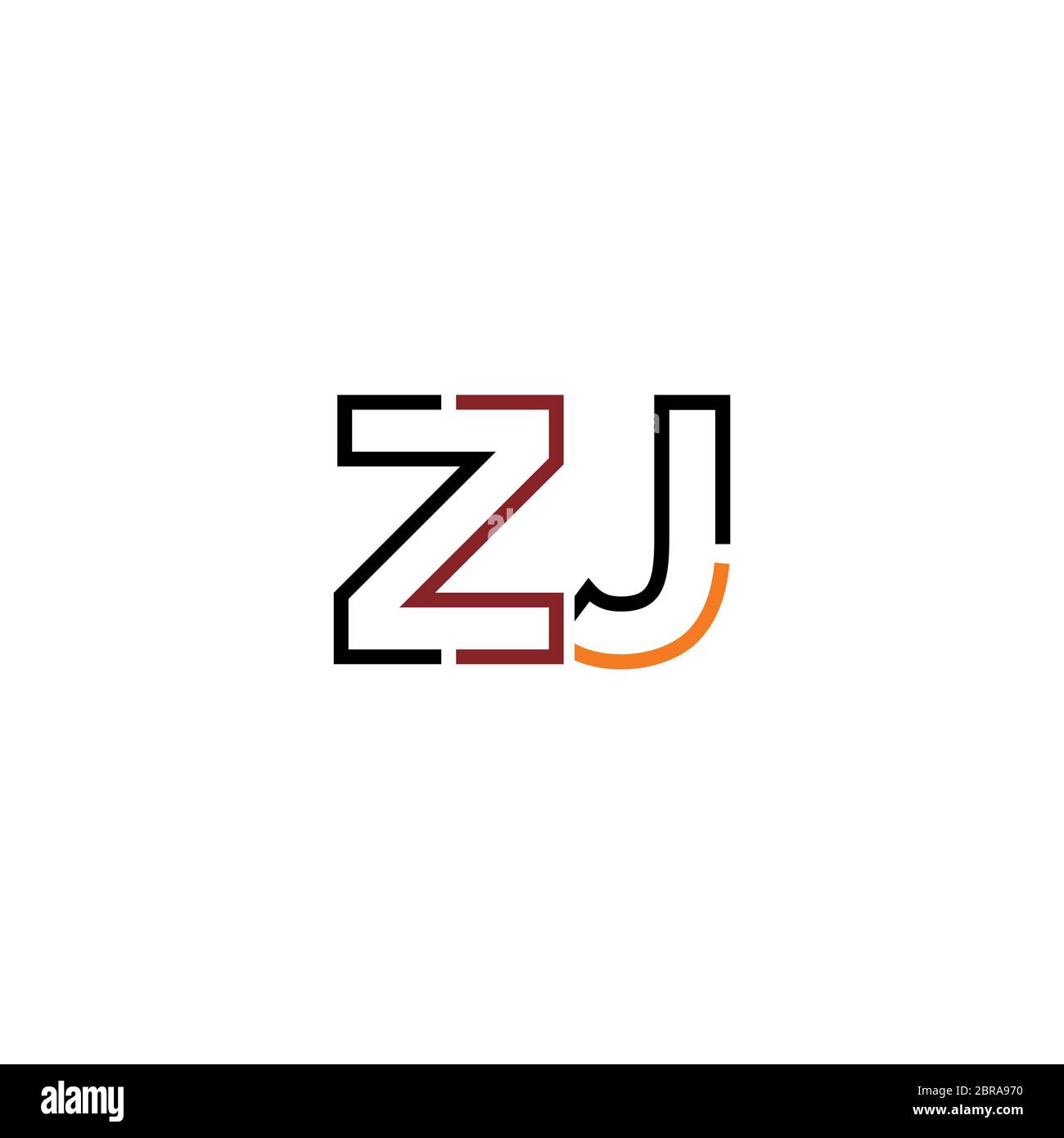 Letter zj logo hi-res stock photography and images - Alamy